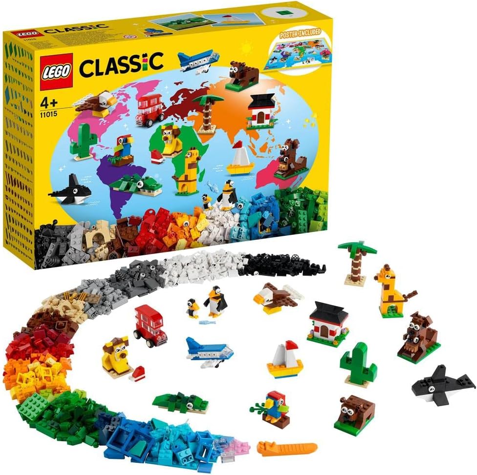 LEGO 10715 Classic Bricks on a Roll Construction Set, Colourful Vehicle ...