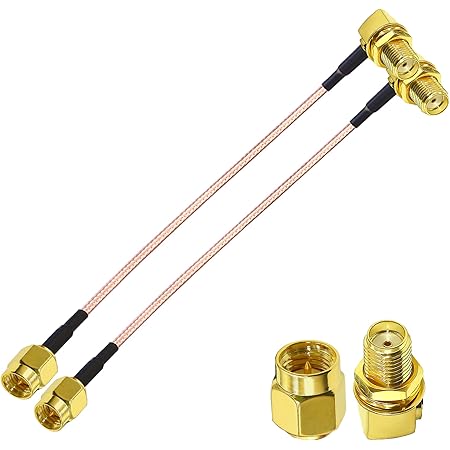 Amazon.com: SUPERBAT SMA Male to SMA Female RF Coaxial Coax Cable 6inches + 5pcs RF Coax Adapter ...