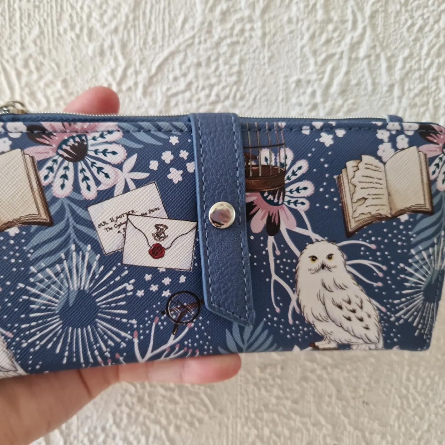 Bioworld Harry Potter Hedwig Owl Post Floral Print Hedwig Purse ...