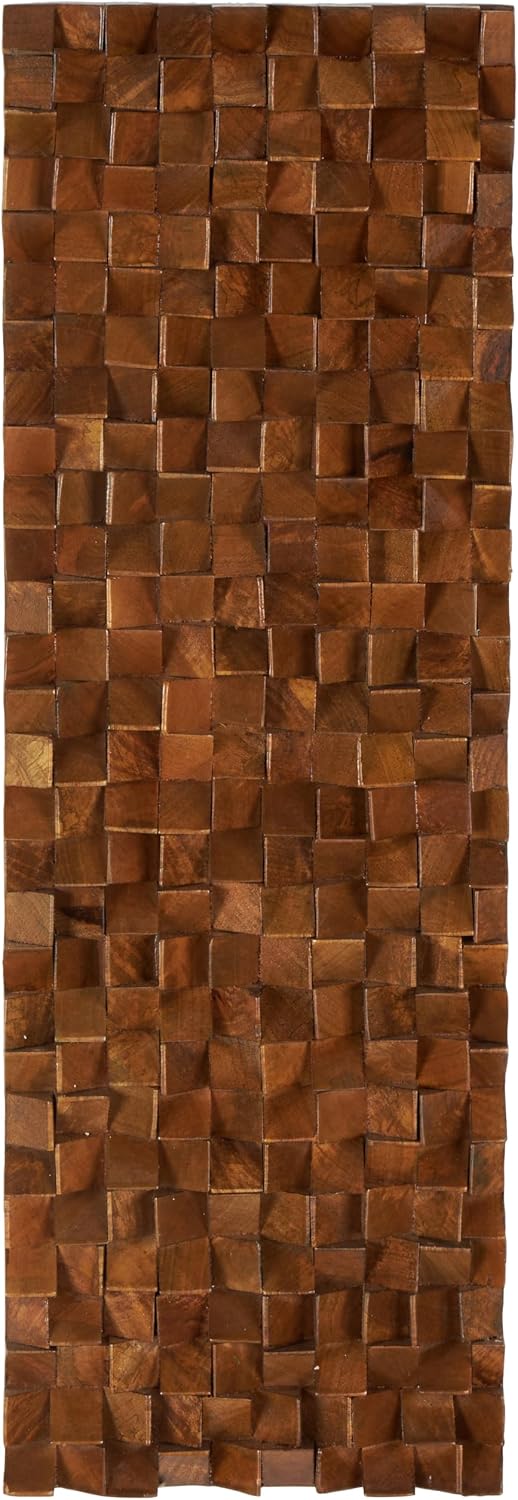 Amazon.com: Deco 79 Mango Wood Geometric Handmade Home Wall Decor 3D ...