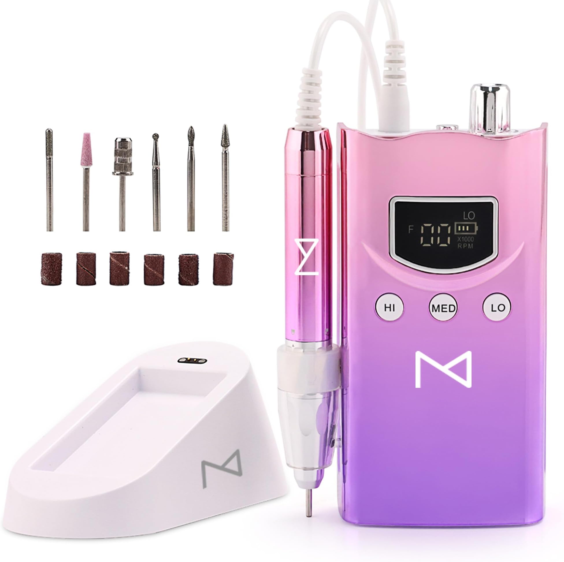 Amazon.com: M GEM Drill for Nails - Professional Brushless 35k RPM Nail ...