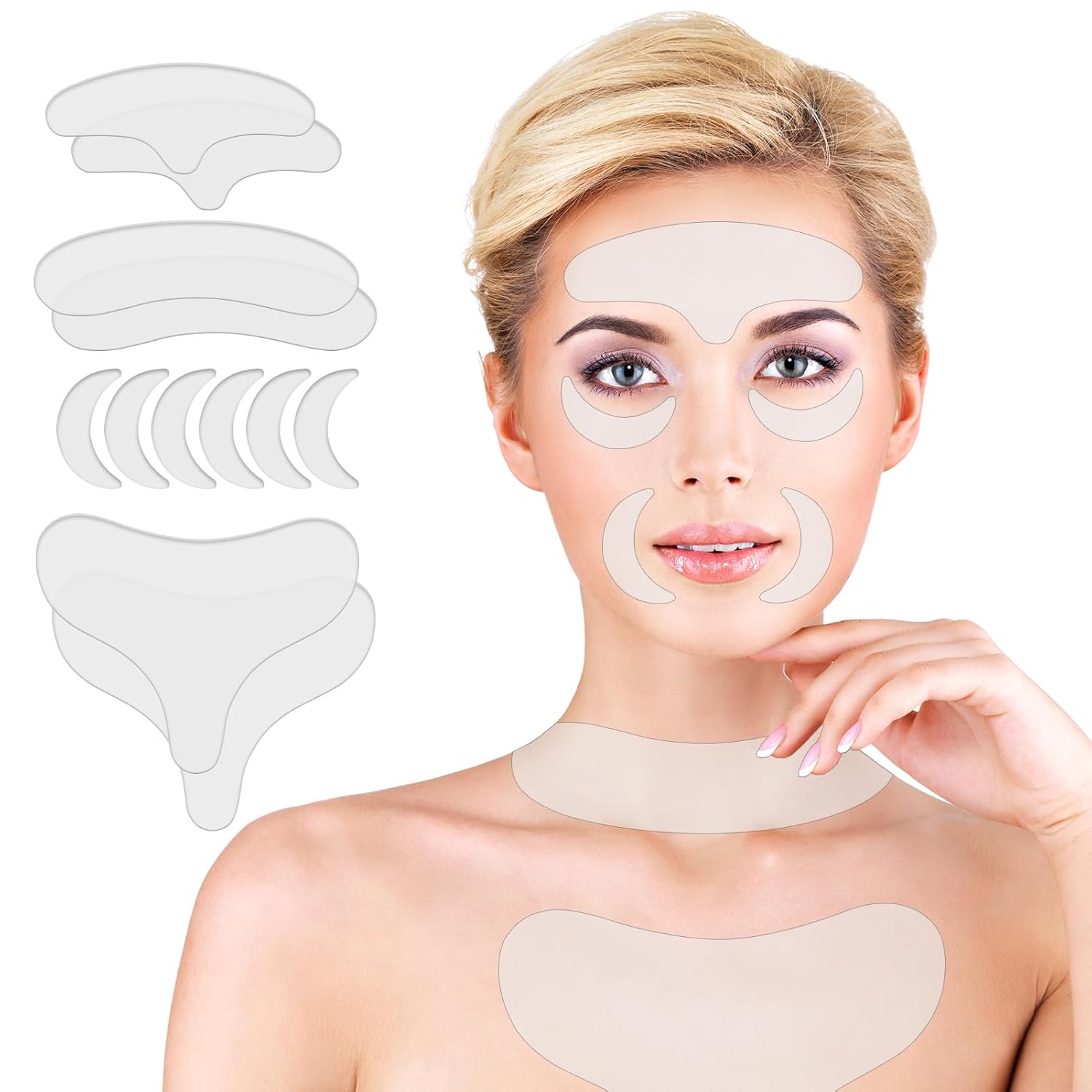Amazon.com : Rinycwa Reusable Silicone Face & Neck & Chest Wrinkle ...