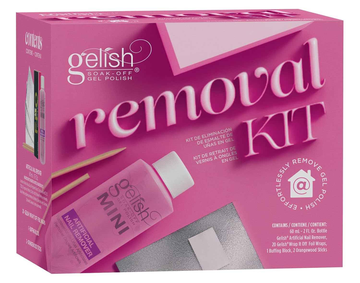 Amazon.com : Gelish Mini Removal Kit, Gel Nail Polish, Gel Nail Kit ...