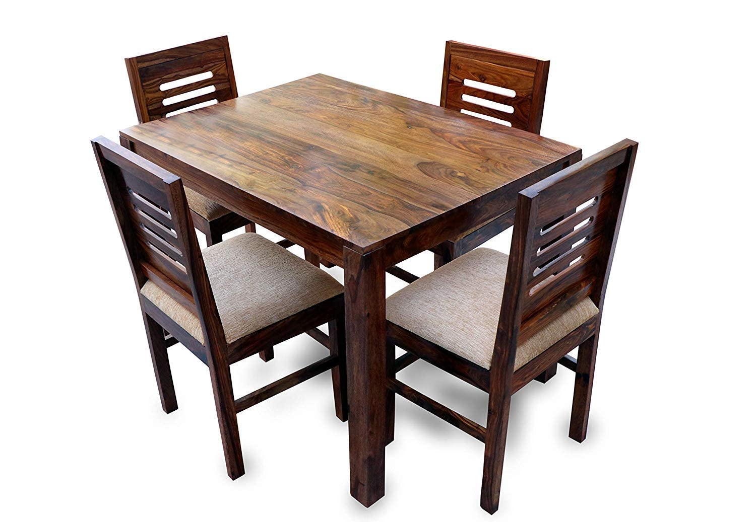 SONA ART & CRAFTS Modern Furniture Solid Sheesham Wood 4 Seater Dining Table Set Dining Table ...