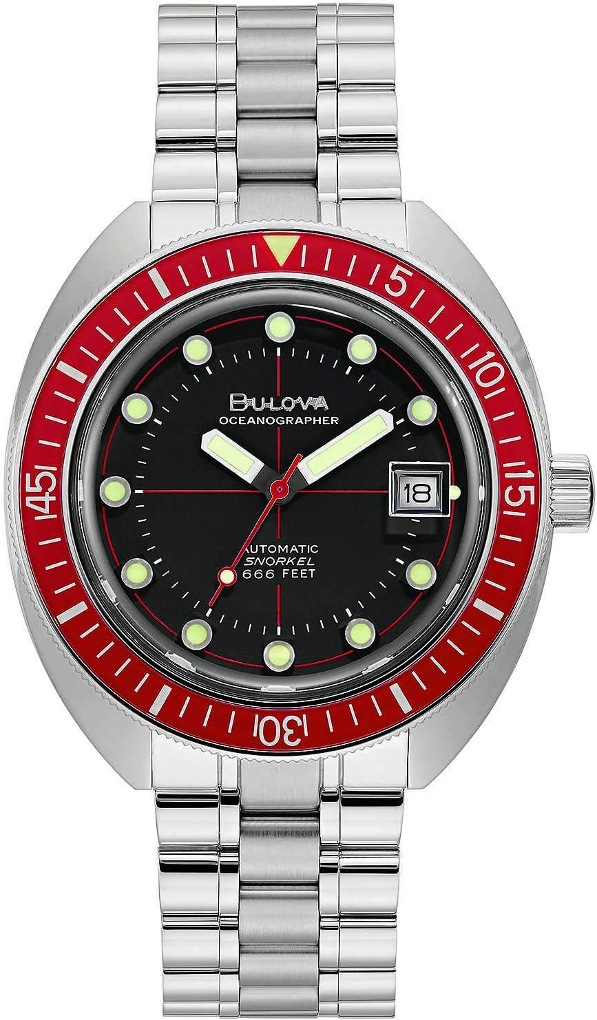 Bulova Watch Automatic Man 96B344 Diver's Mechanical Oceanographer ...