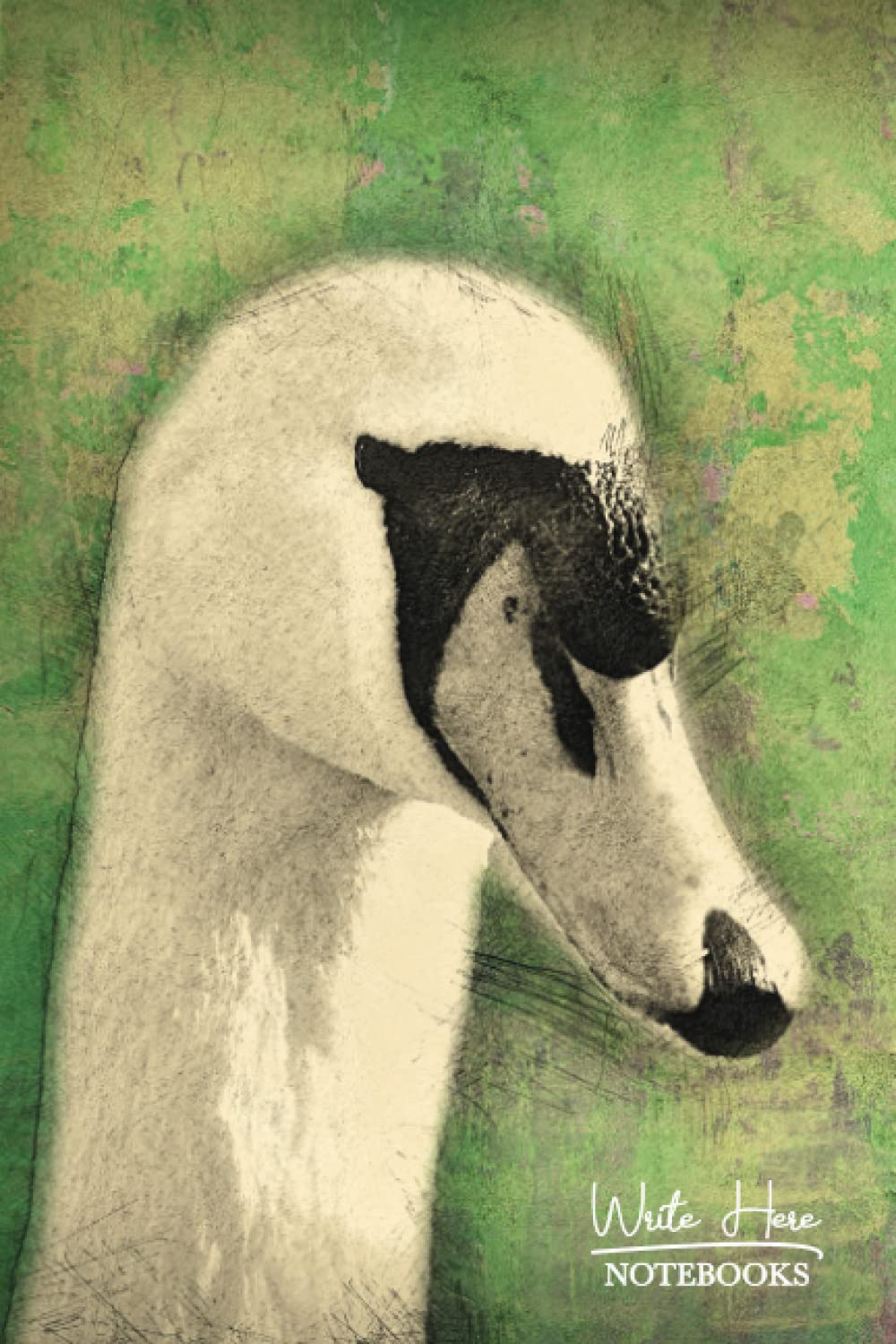 Write Here Notebooks: Swan Journal Edition Custom Notebook Lined Paper ...