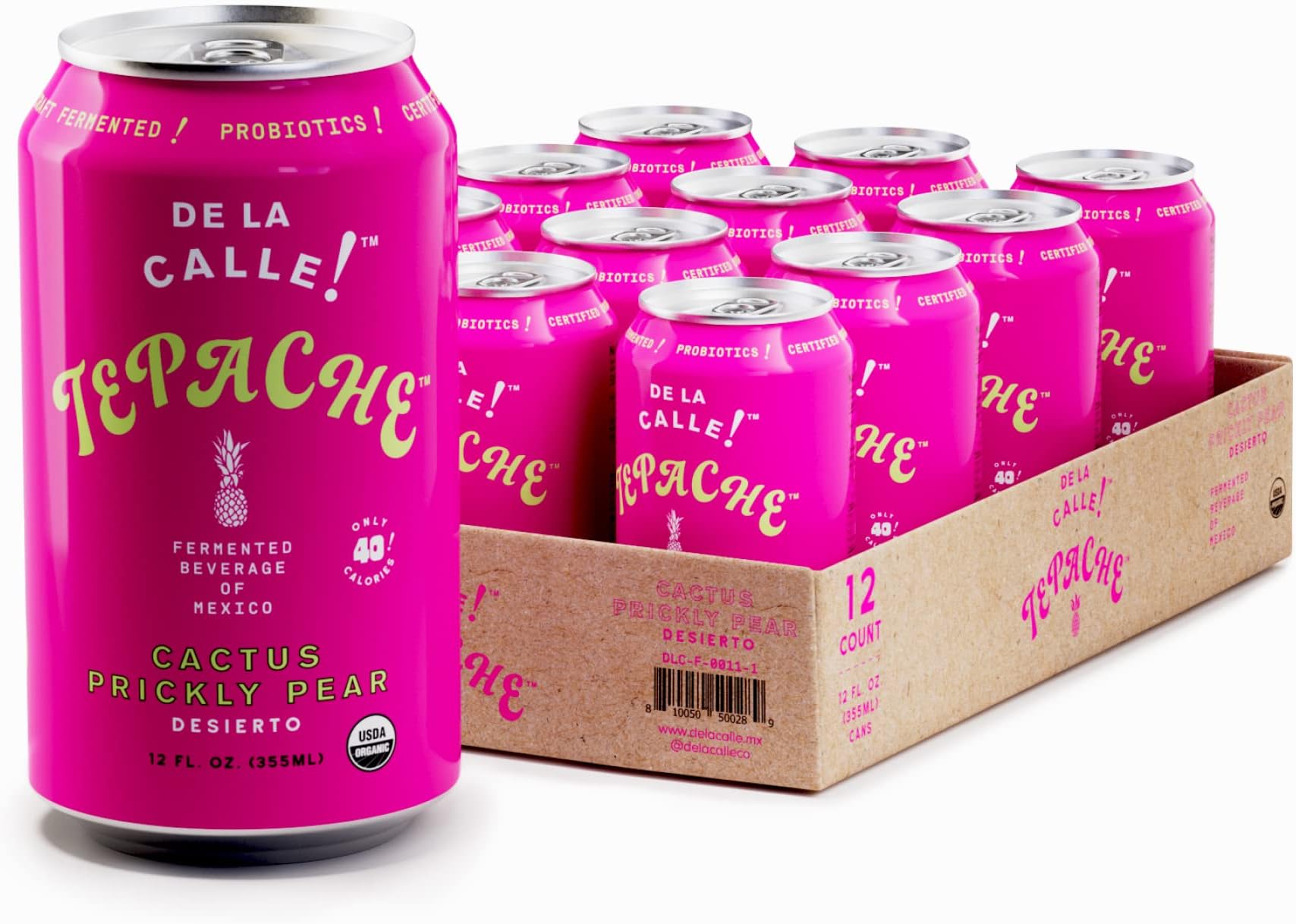 Amazon.com : De La Calle Tepache - Naturally Fermented Pineapple ...