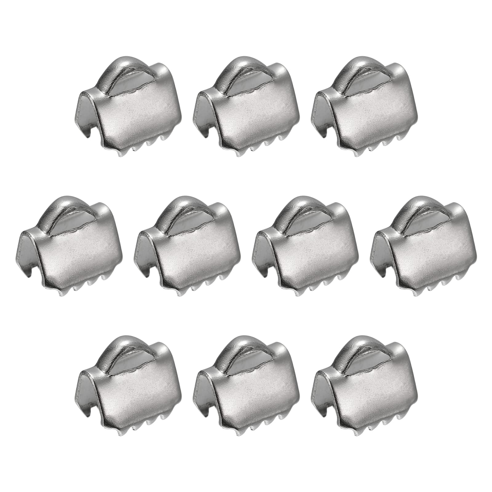 Amazon.com: uxcell 30Pcs Ribbon End Crimp Clamps, 6.5mm Smooth ...