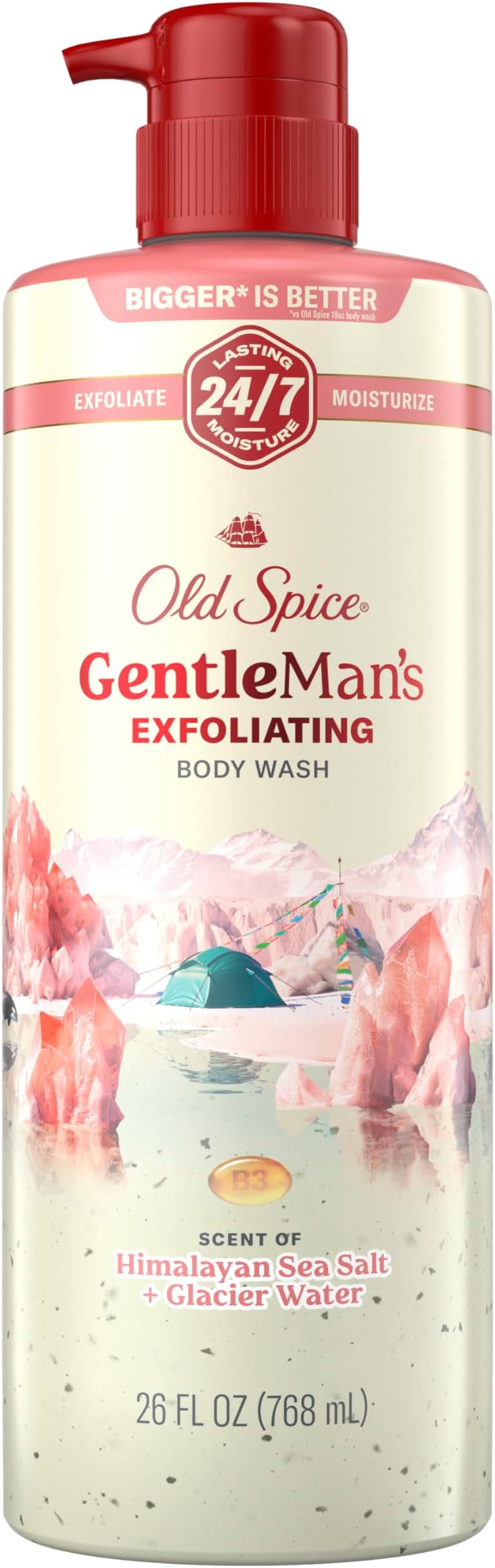 Amazon.com : Old Spice GentleMan's Exfoliating & Moisturizing Body Wash ...
