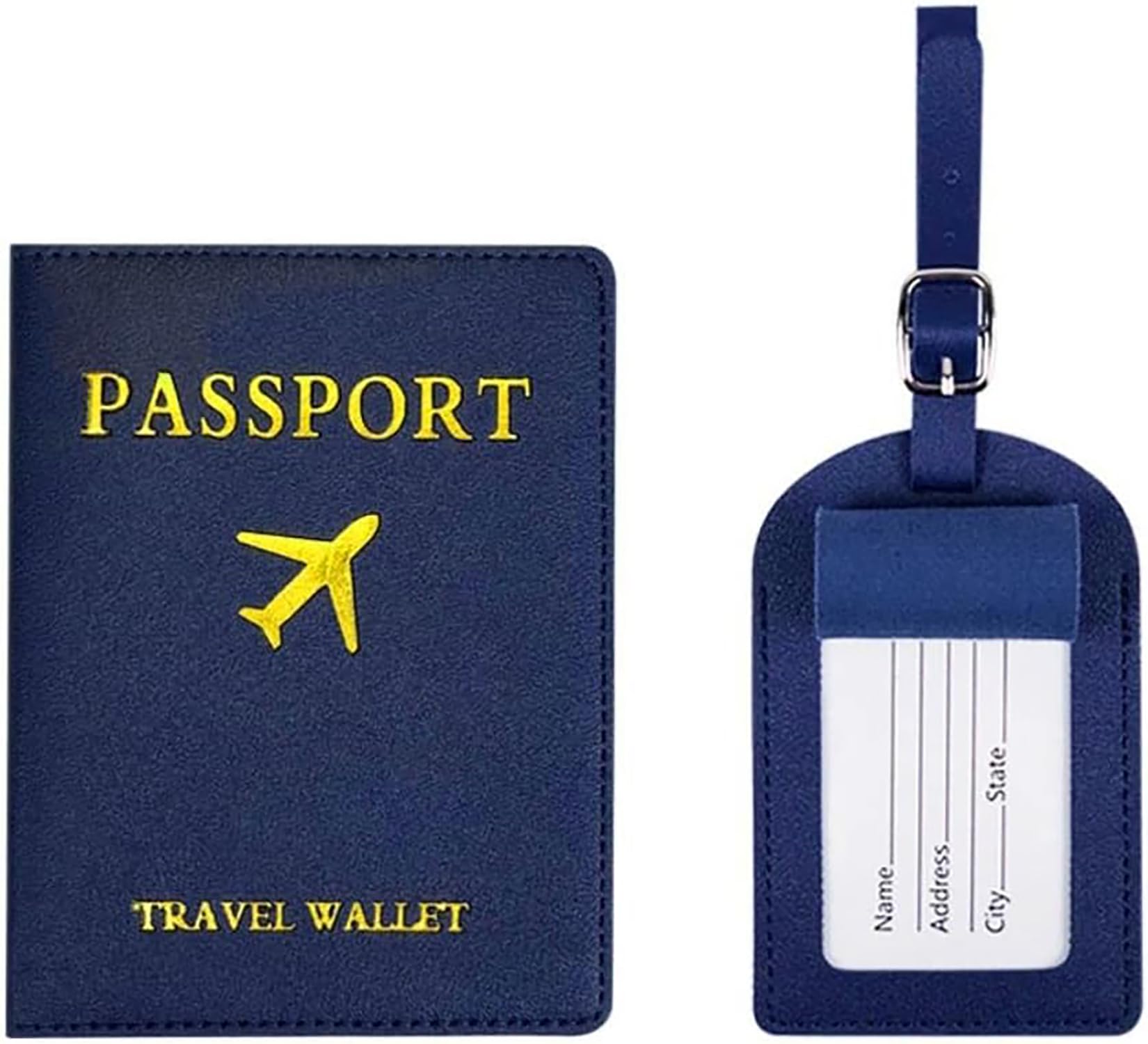 House of Quirk Luggage Tag and Passport Protector Set, Plane Pouch ...