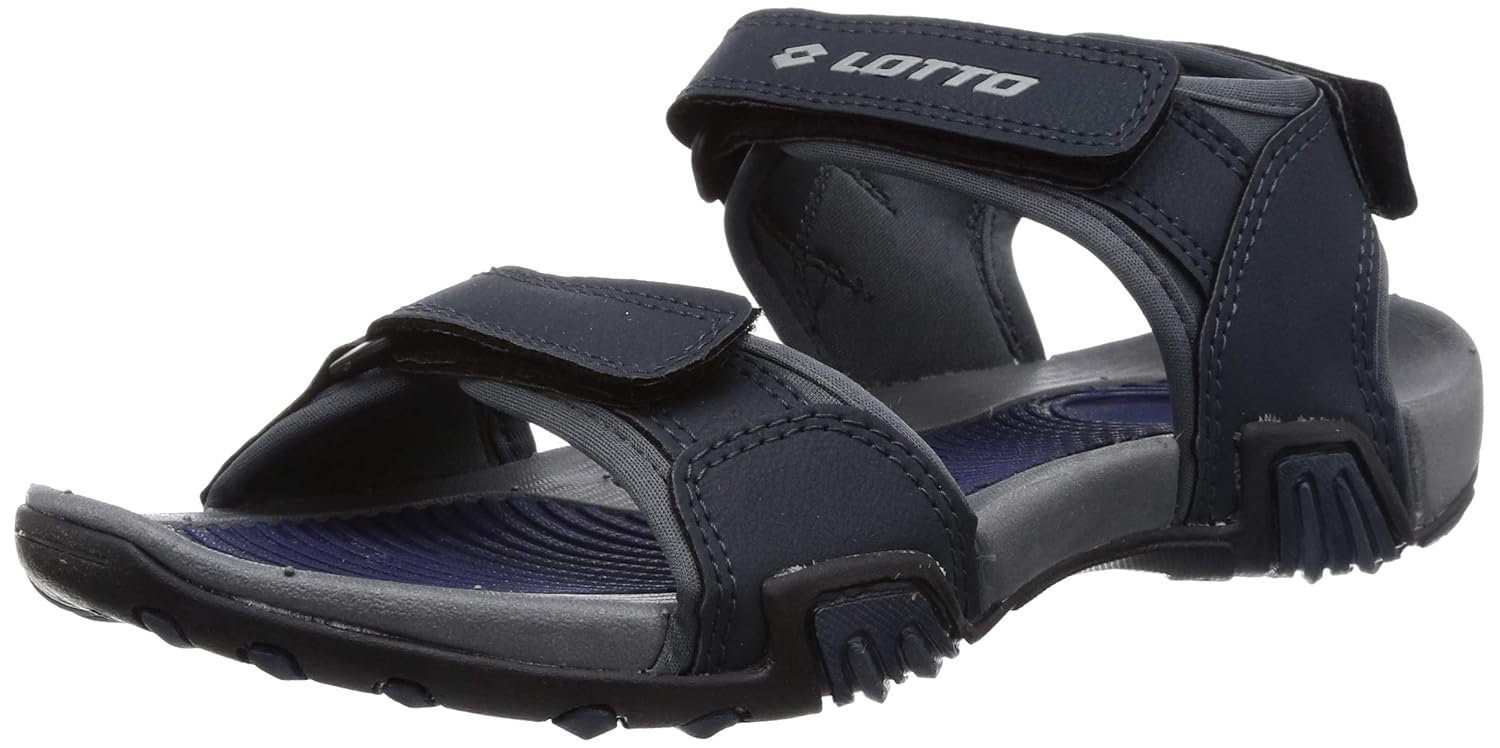 Lotto Men Navy/Dark Grey Sandals-10 UK/India (44 EU) (F8S5016-424 ...