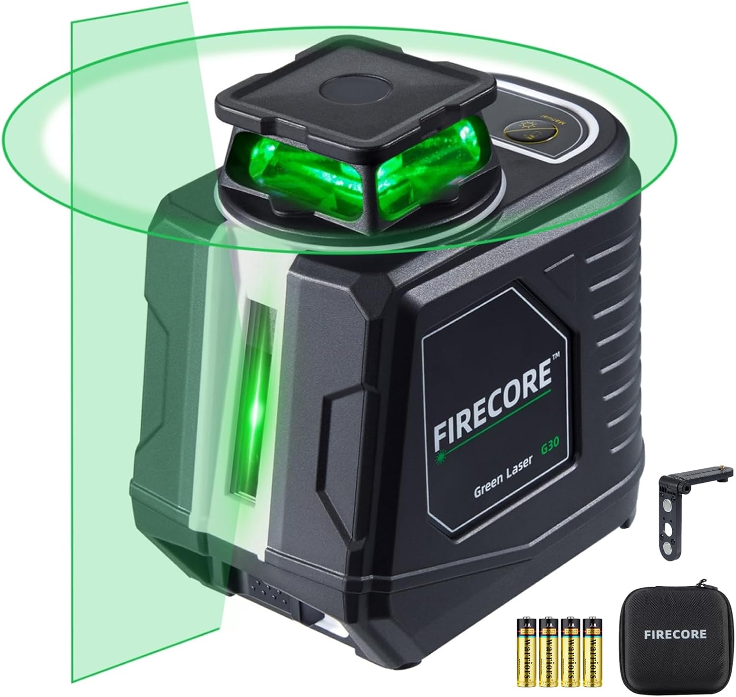 Firecore Self Leveling Laser Level, 360° Green Cross Line Lazer Level ...