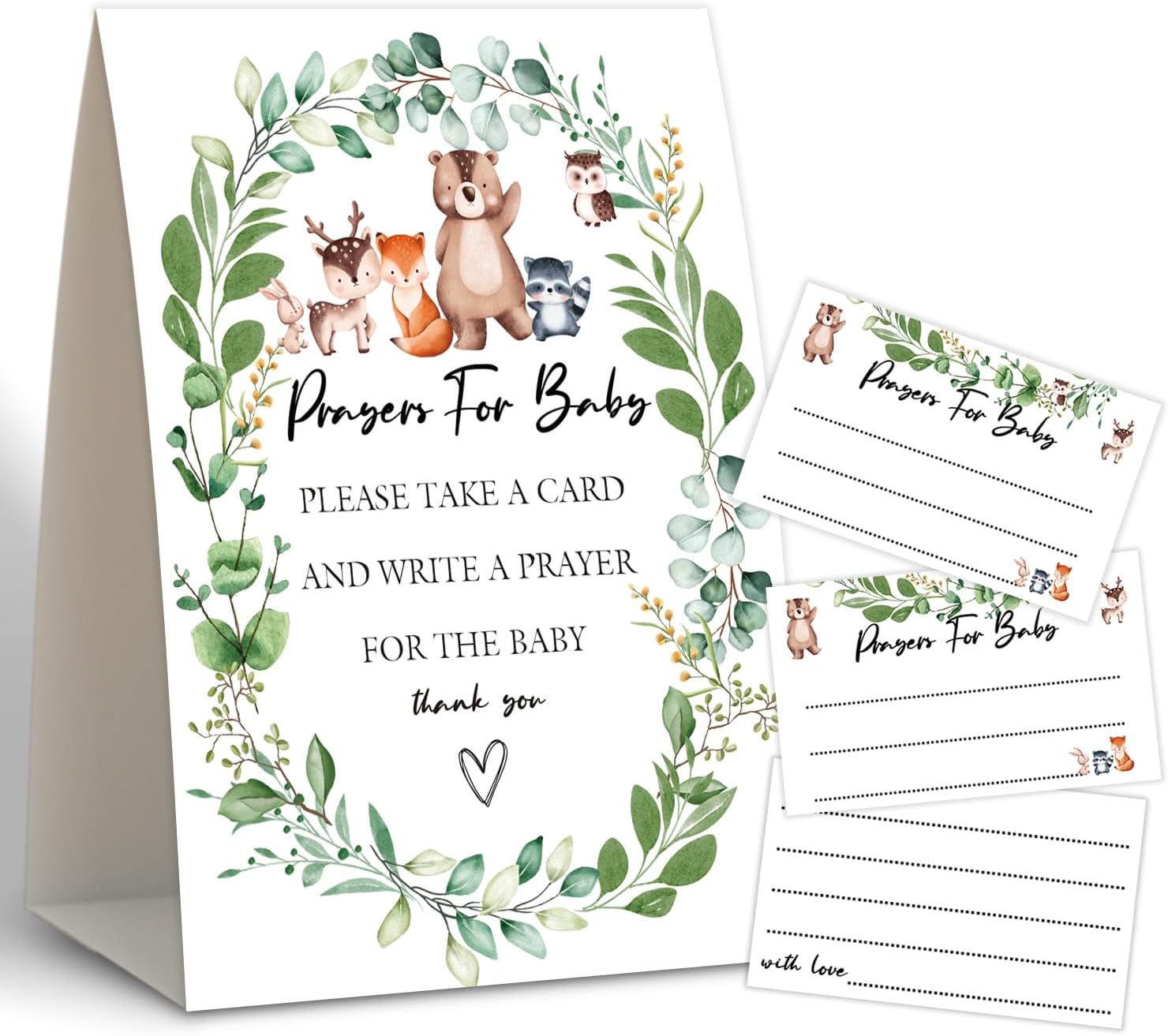 Amazon.com: African Jungle Animal Baby Shower Decorations,Prayers for ...