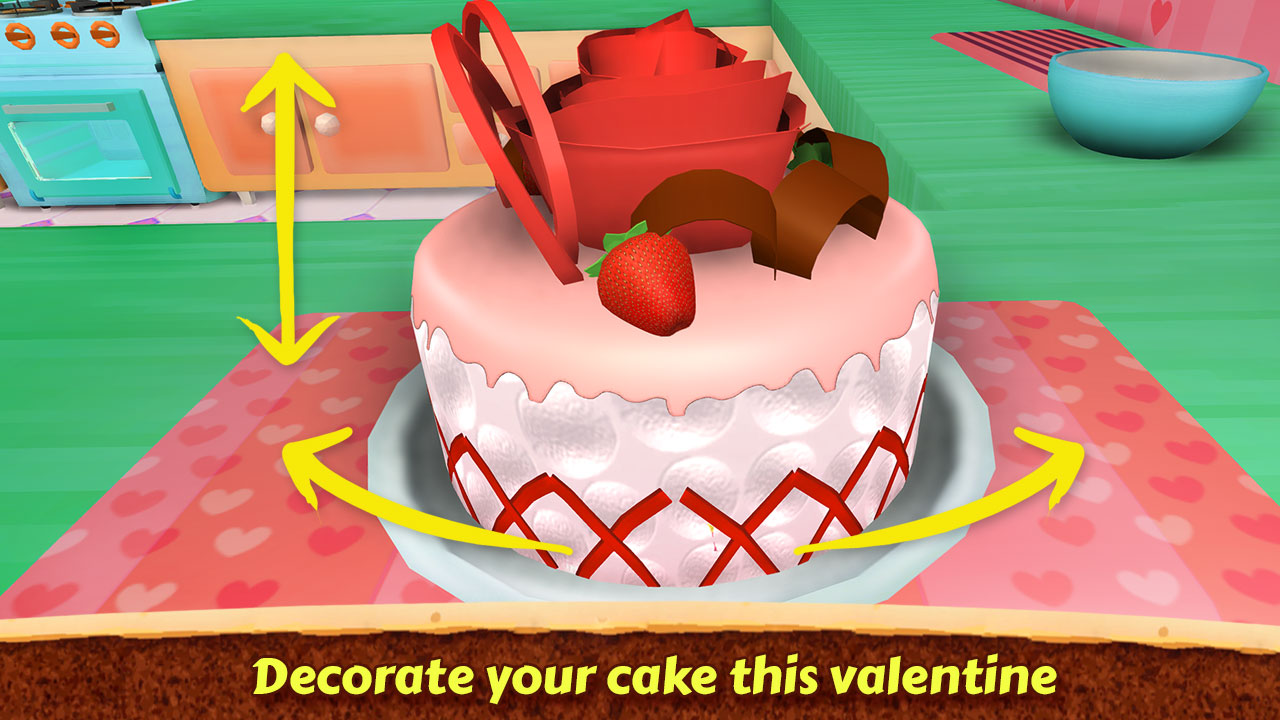 Valentine Love Cake Maker 3D - Real Cook Game - App on Amazon Appstore