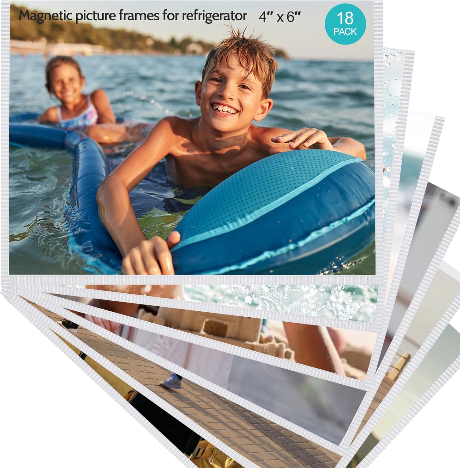 Amazon.com - 18 Pack Magnetic Picture Frame, Magnetic Photo Frames for ...