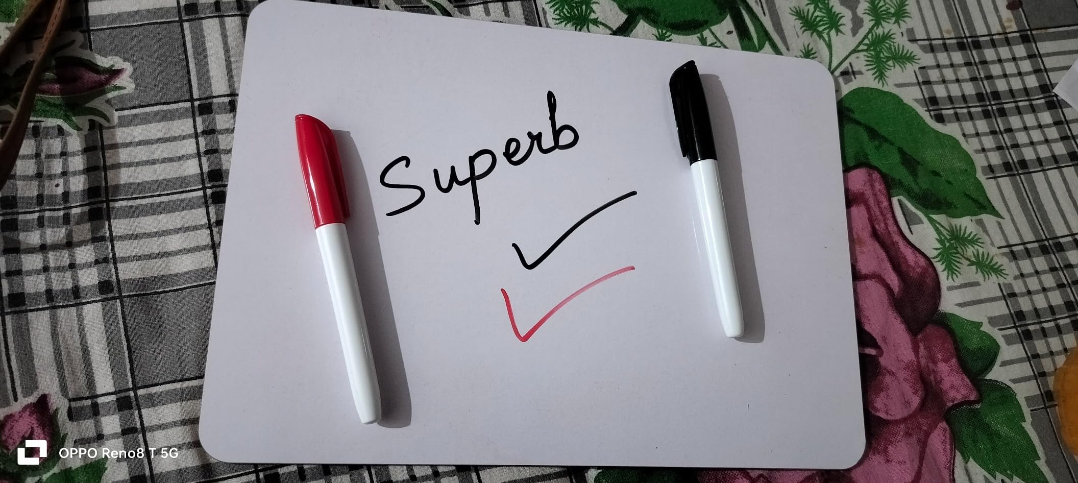 Afrodite Dry Erase White Board | Double Sided Small Whiteboard with 2 ...