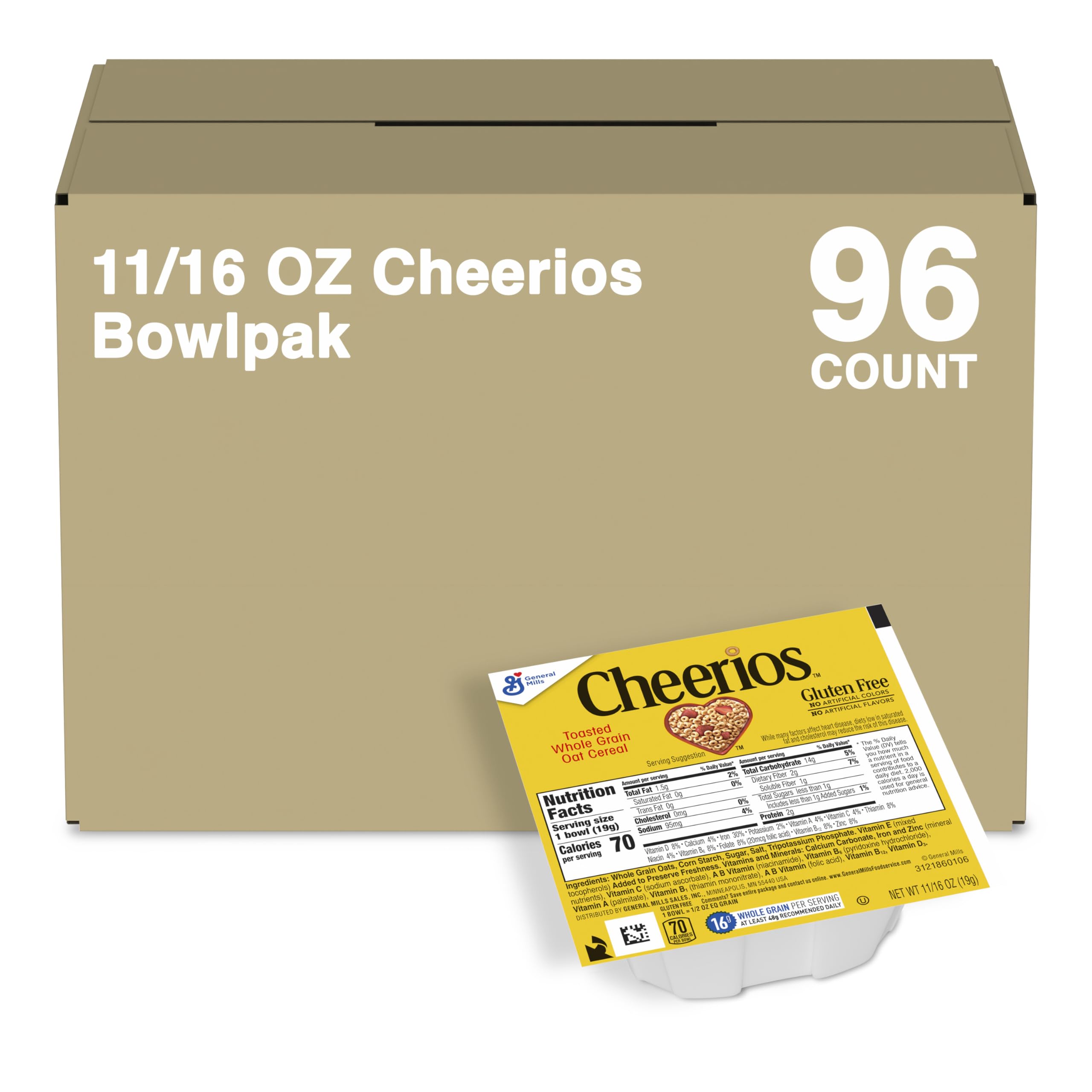 Snapklik.com : Cheerios Cereal Single Serve Bowl, 0.68 Oz