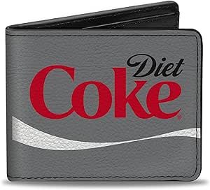 Amazon.com: Buckle-Down The Coca-Cola Company Wallet, Bifold, Diet Coke ...