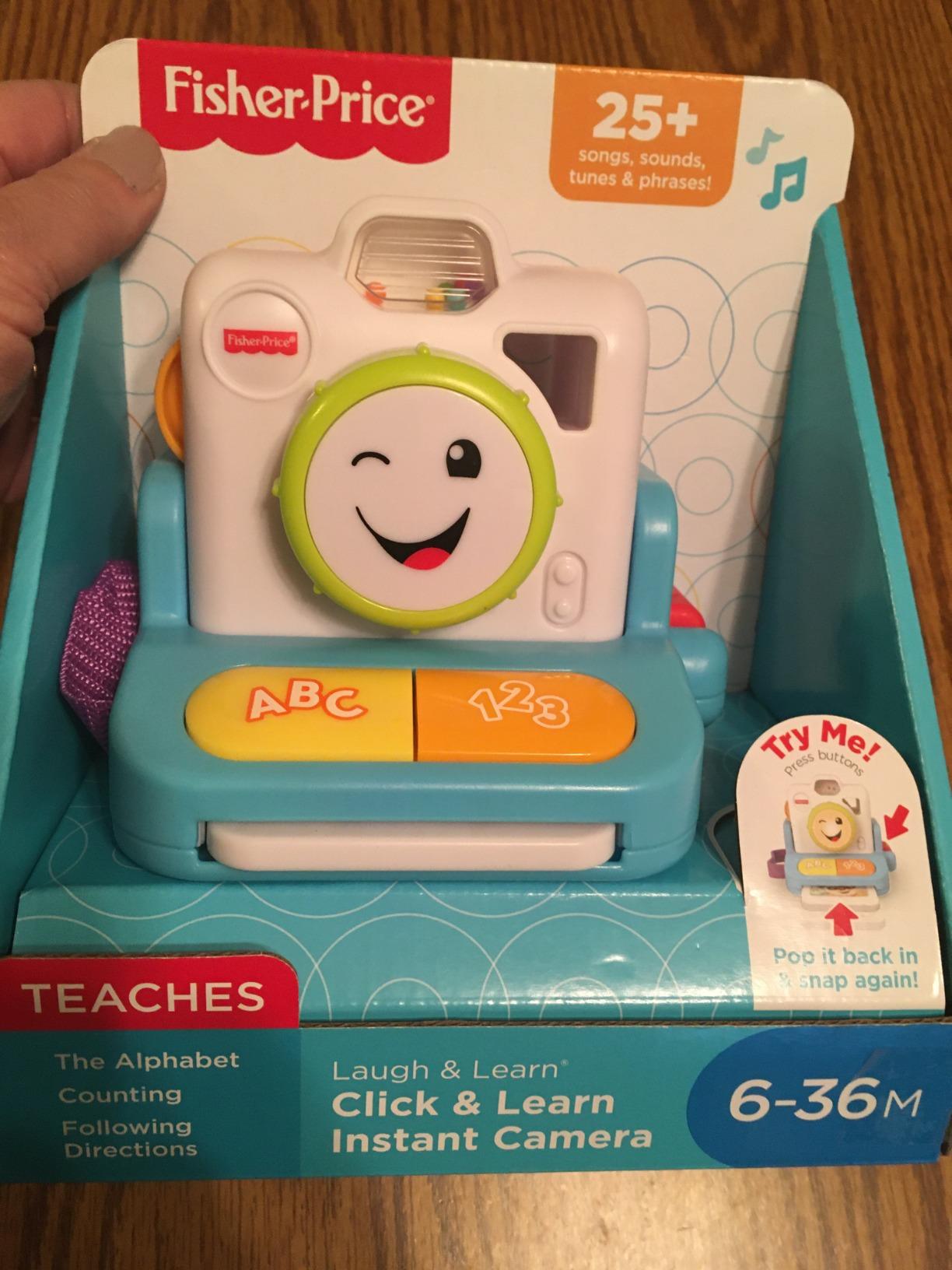 Amazon.com: Fisher-Price Laugh & Learn Click & Learn Instant Camera ...