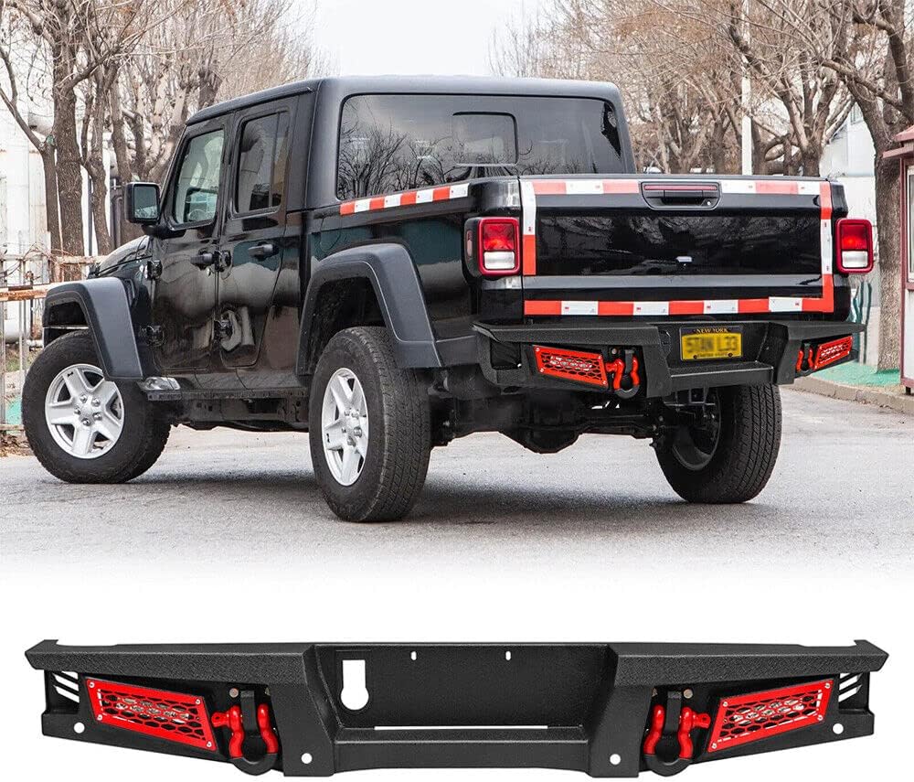 Amazon.com: BESTZHEYU JT Rear Bumpers Fits 2019 2020 2021 2022 2023 JT ...