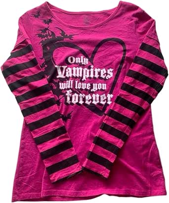 Xiulaiyi Scene Clothes Gyaru Emo Grunge Graphic Long Sleeve Shirt Y2k ...