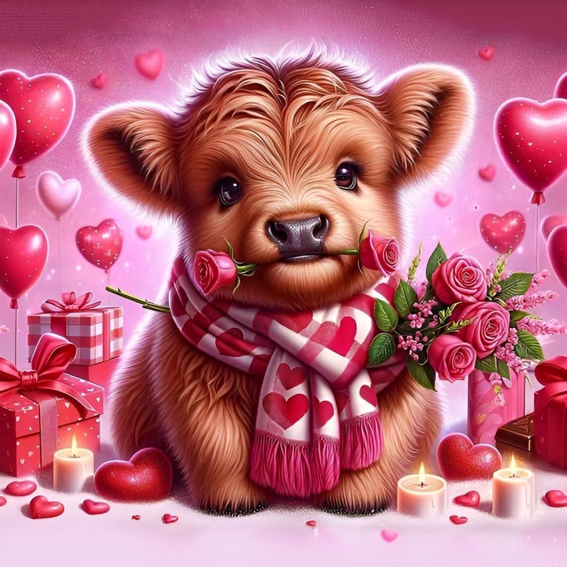 Amazon.com: Valentines Day Diamond Art Painting Kits for Adults,Cute ...