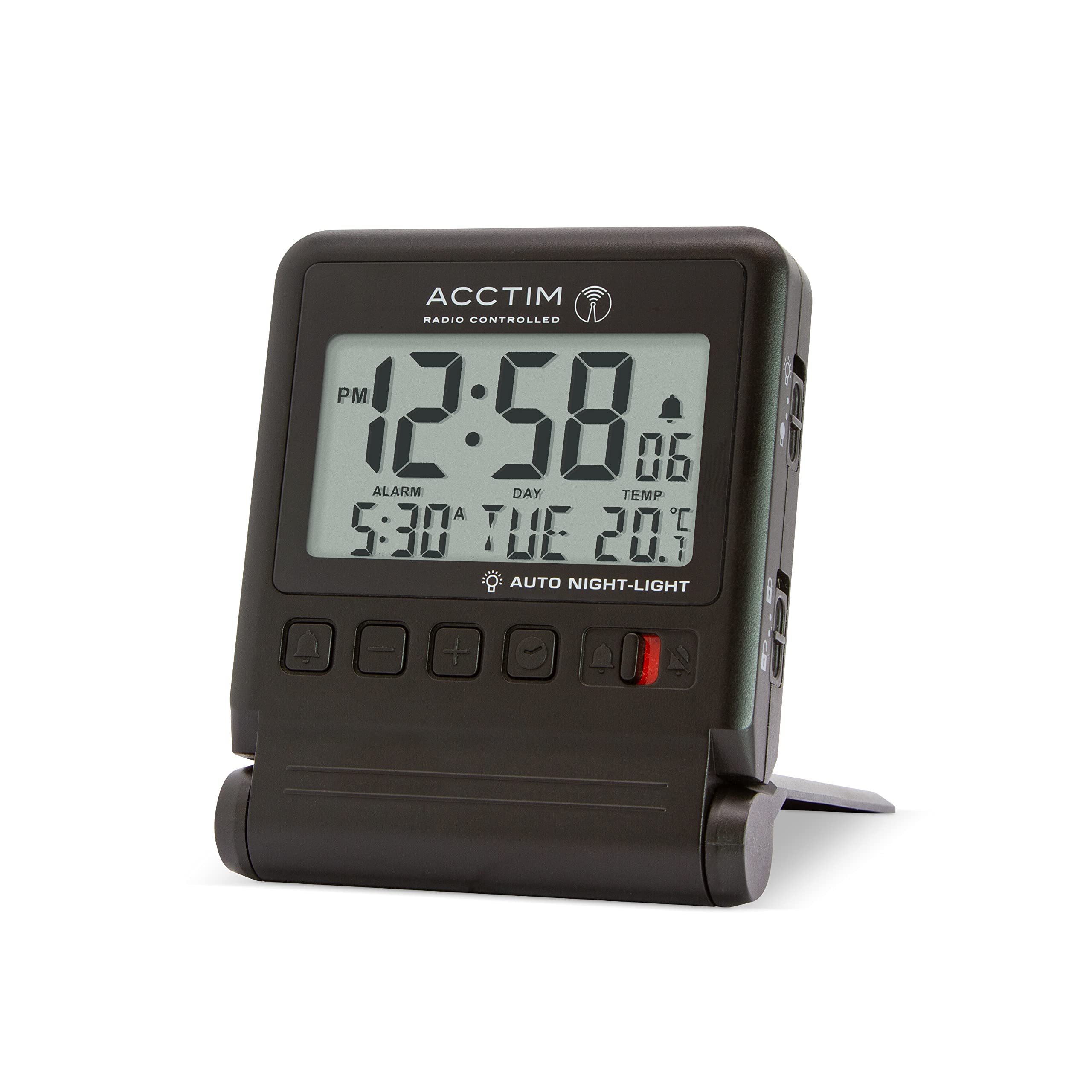 Acctim Skylab Radio Controlled Smartlite® Folding Travel Alarm Clock ...