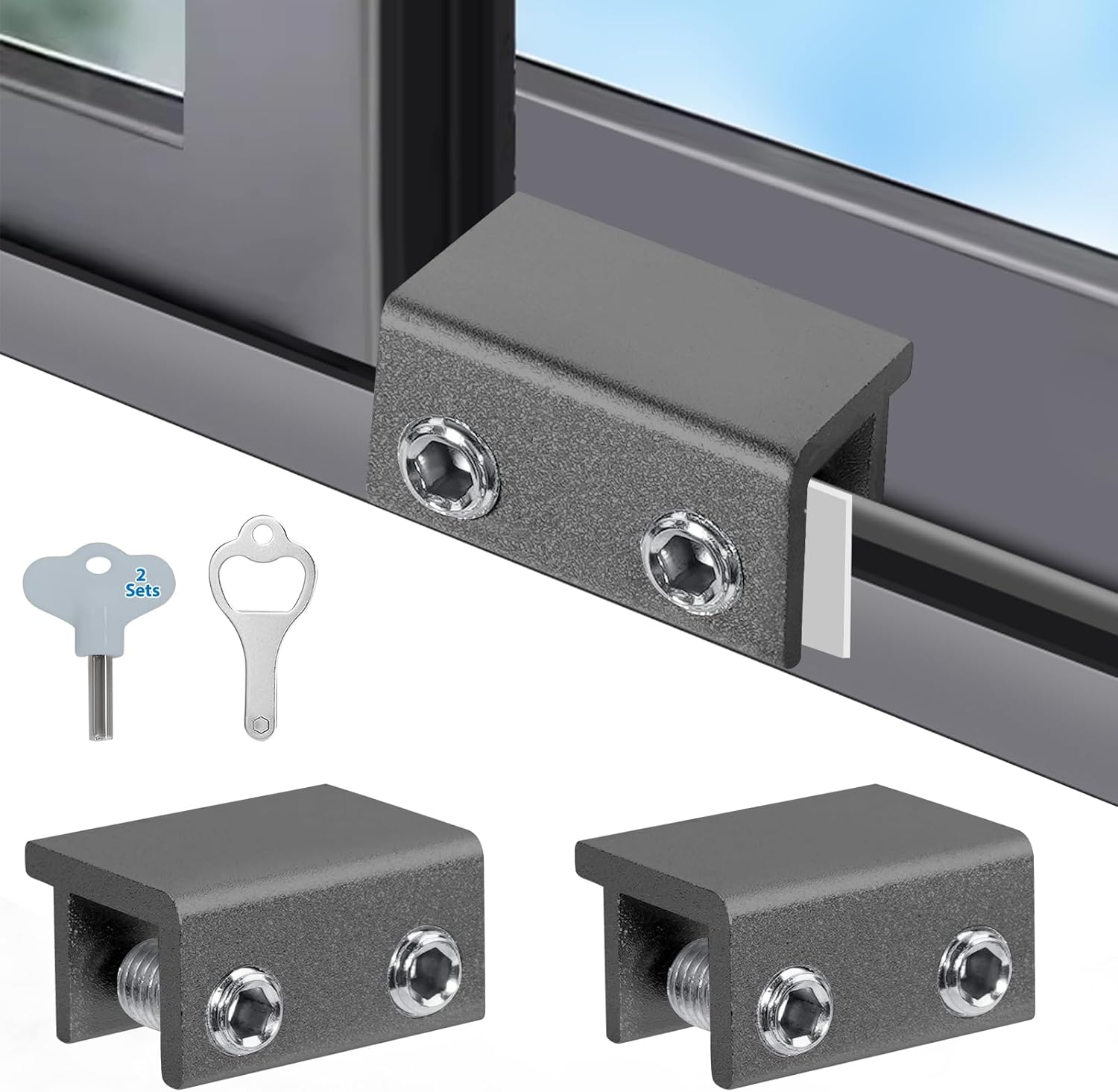 Window Locks,(2 Sets) Sliding Window Locks with Key,Window Locks ...