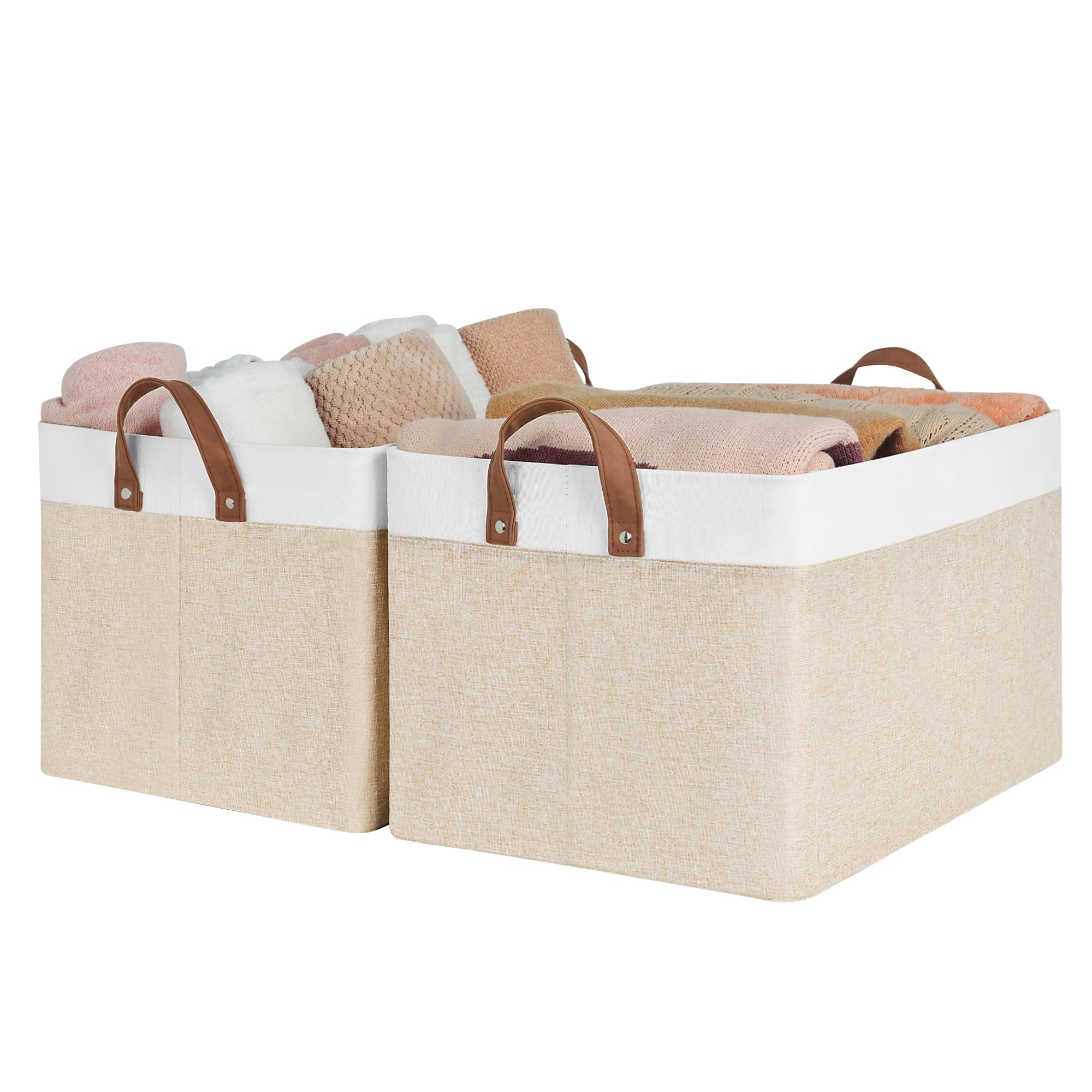 Snapklik.com : StorageWorks Storage Bins, Fabric Storage Bins For ...