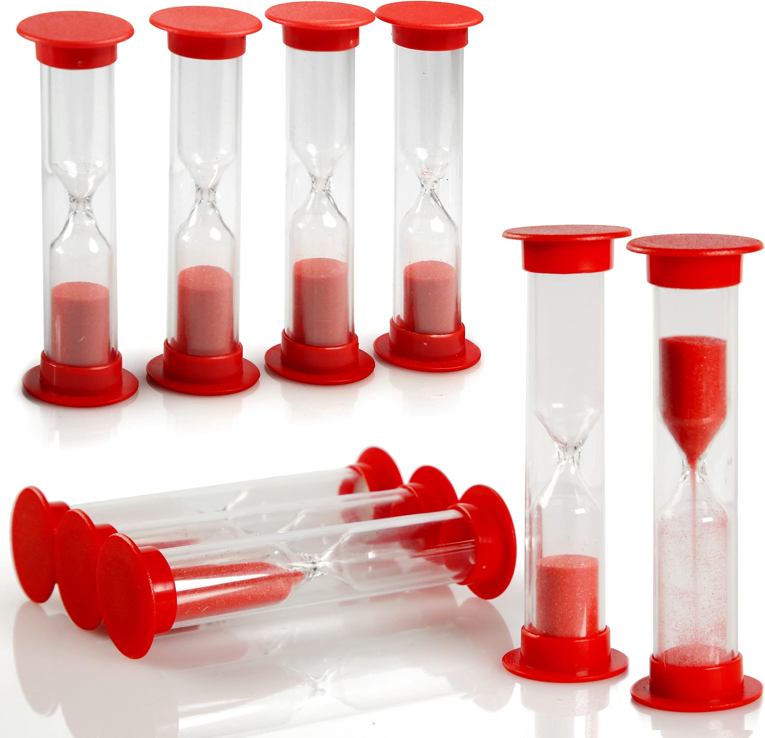 Amazon.com: JAPCHET 30 Packs 1 Minute Sand Timer, Hourglass Sandglass ...