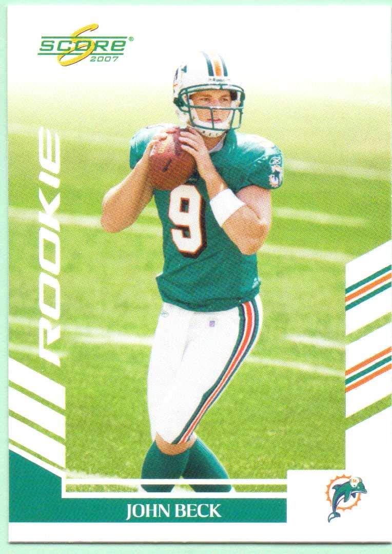 John Beck Dolphins 2007 Absolute Memorabilia Marks Of Fame Dolphins
