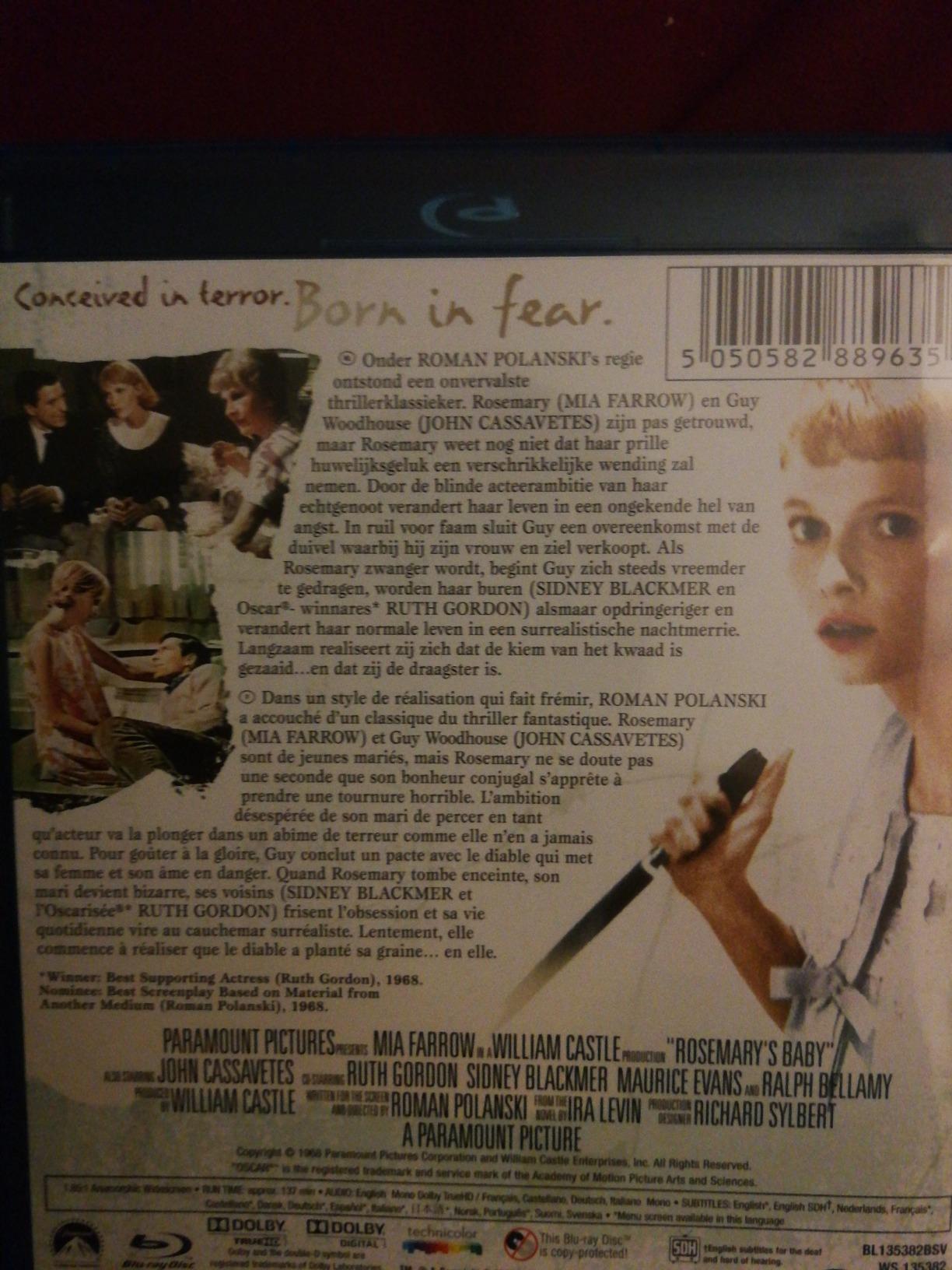 Criterion Collection Rosemary S Baby Edizione Stati Uniti Reino