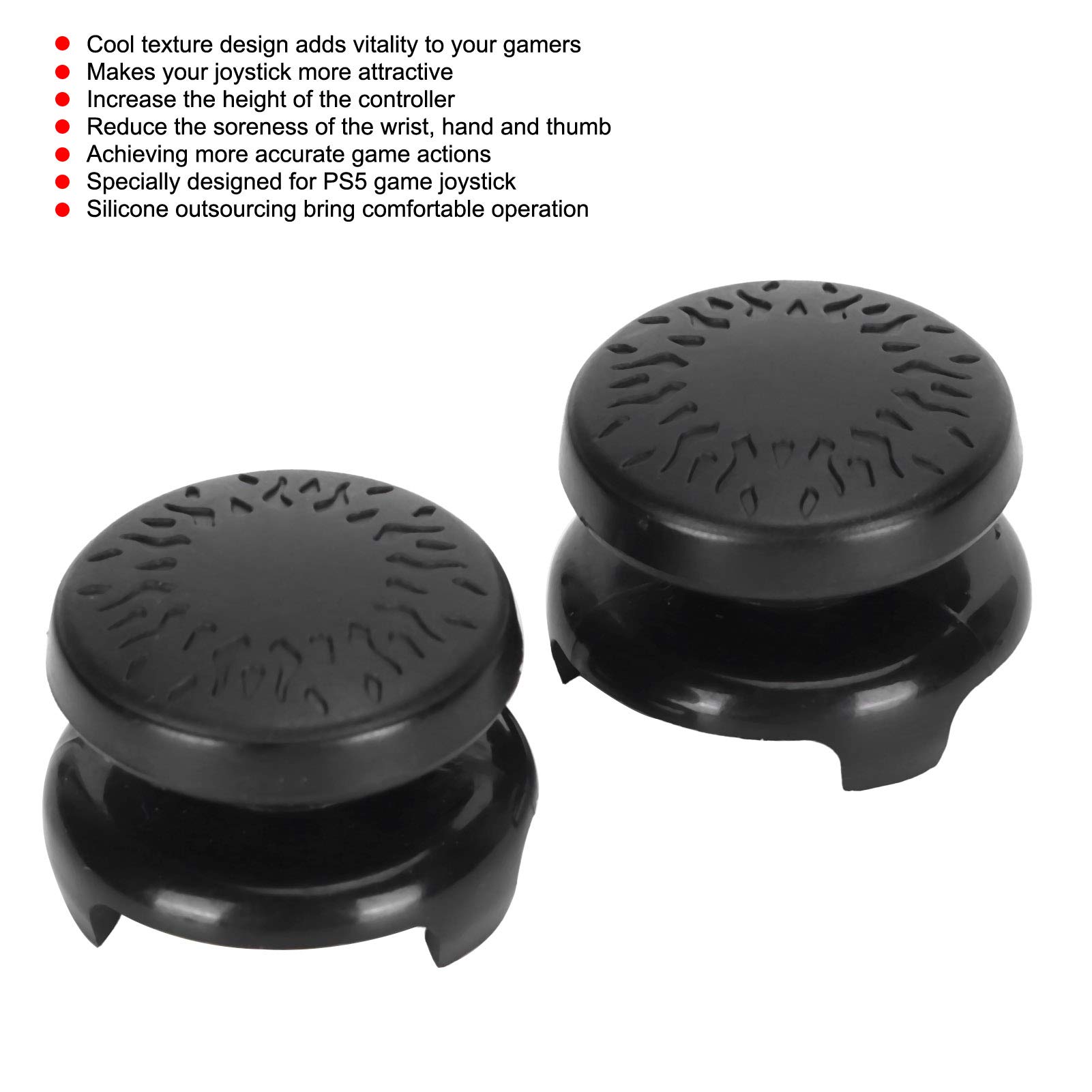 Snapklik.com : ASHATA 2Pcs Thumbstick Extender For Game Consoles, 3D ...