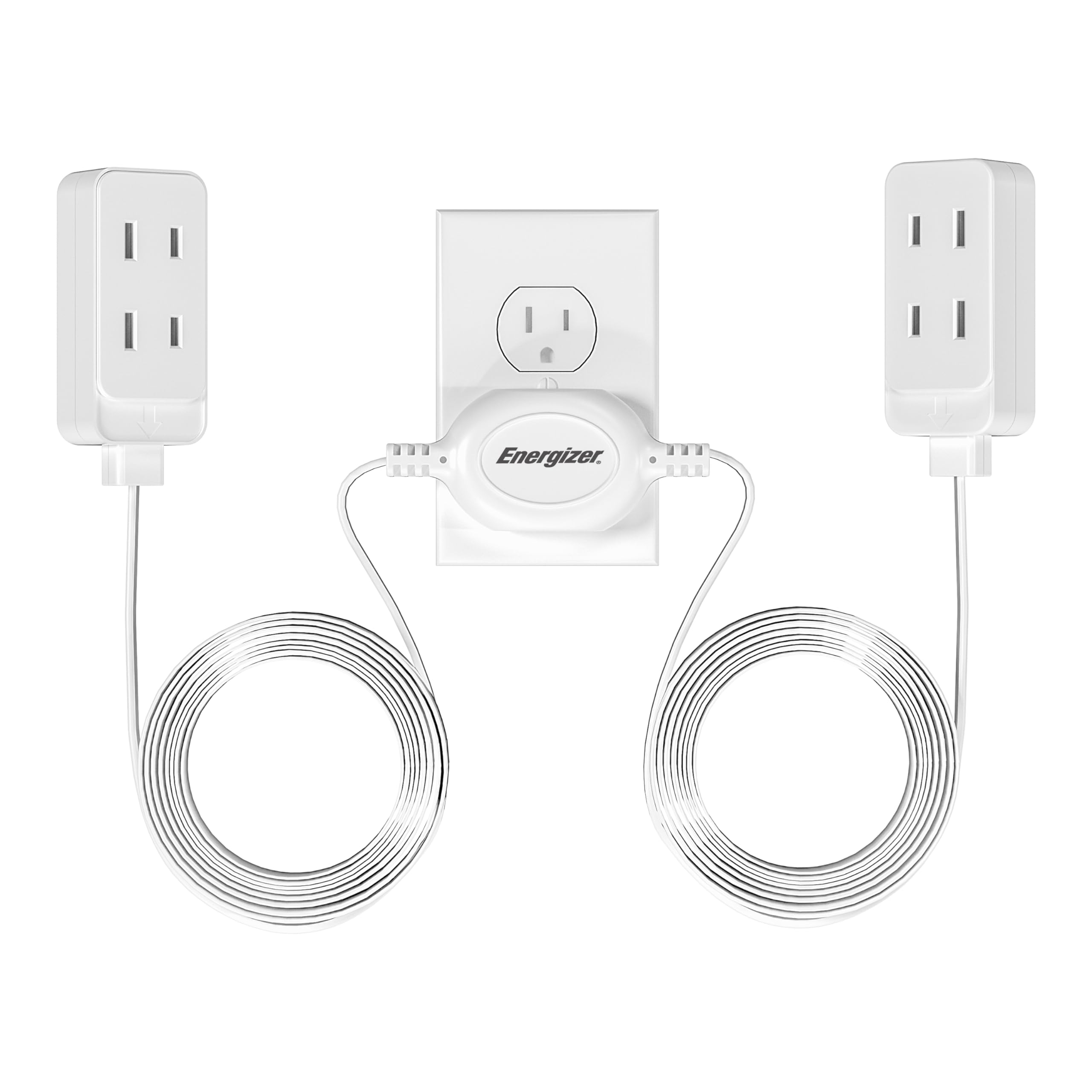 Amazon.com: Energizer 6 Device 12 Foot Twin (6) AC Power Outlets Multi ...