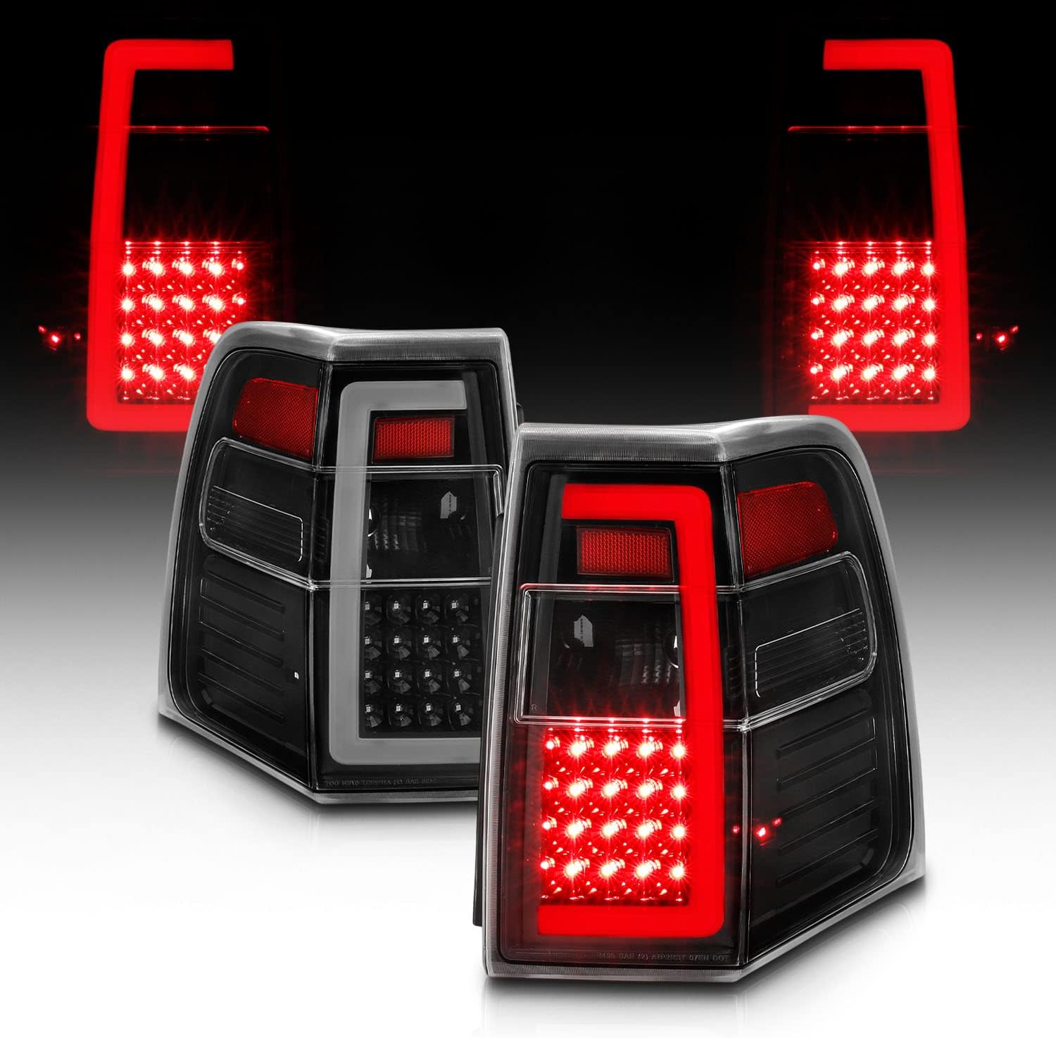 Amazon.com: AmeriLite for 2007-2017 Ford Expedition [Full LED] C-Type ...