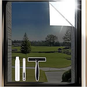 Amazon.com: Coavas One Way Privacy Window Film with Tools, Reflective Mirror Window Film See Out ...