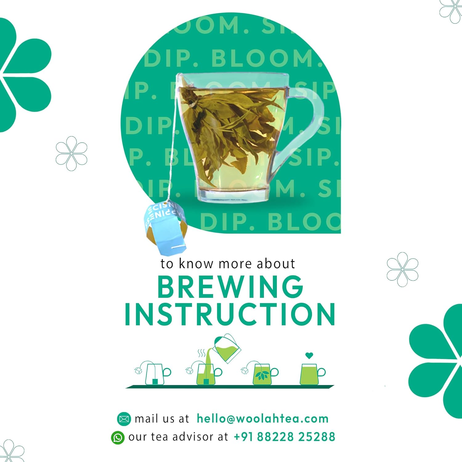 Woolah Rare Assam Green Tea – Sustainable Tea Bag less Dip Worlds 1st ...