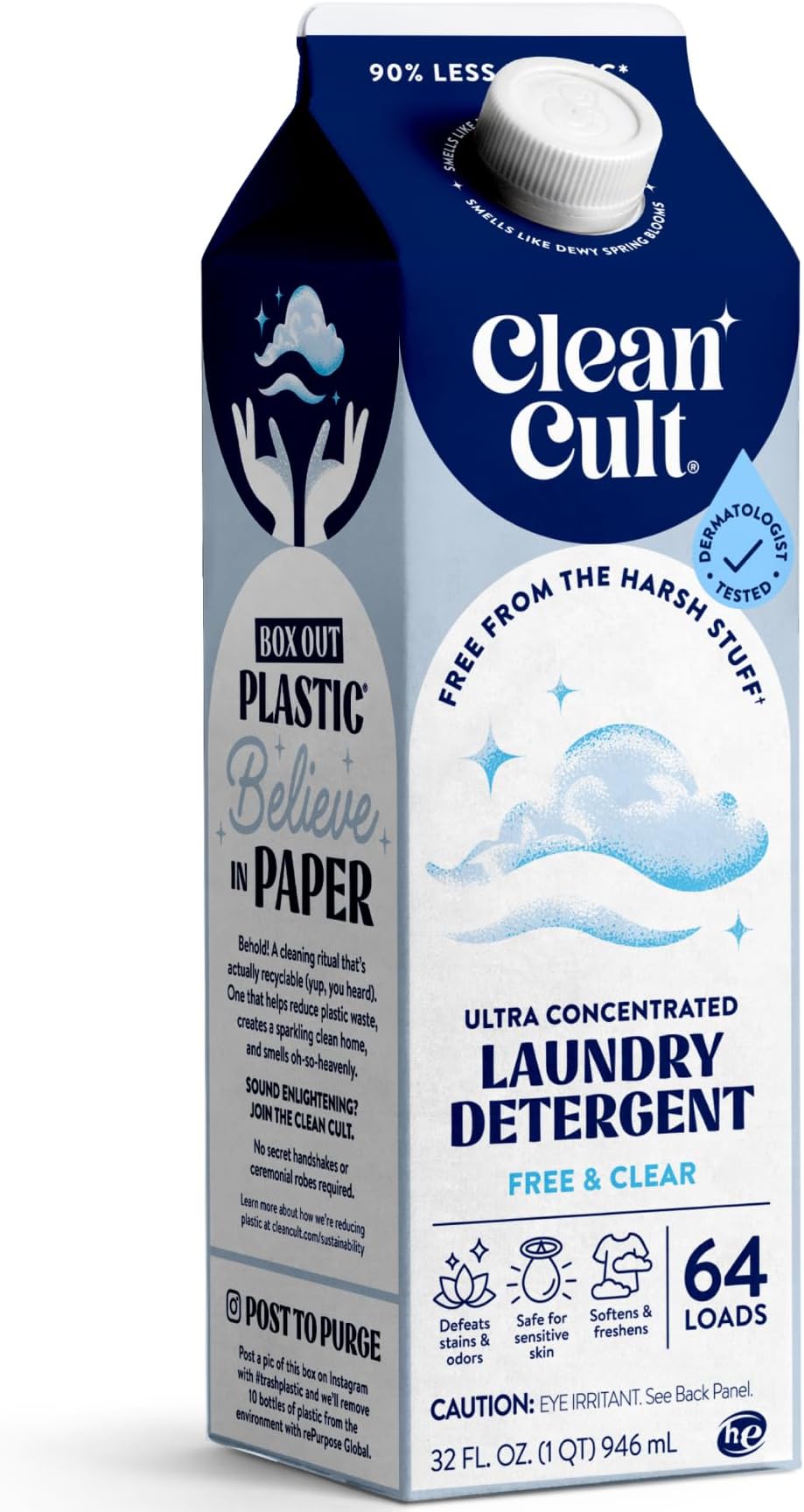 Amazon.com: Ultra Concentrated Liquid Laundry Detergent Soap, 64 loads ...