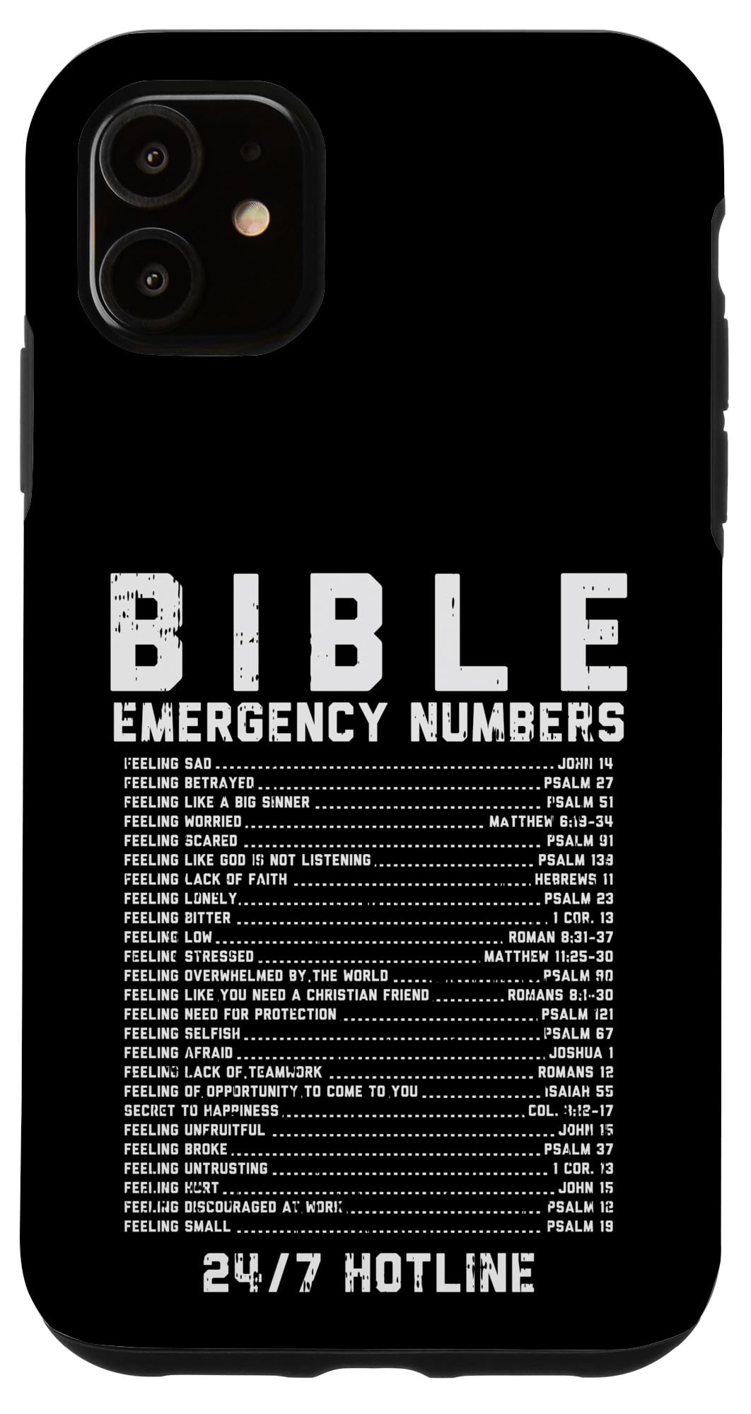 Amazon.com: iPhone 11 Bible Emergency Numbers Verse God Jesus Faith ...