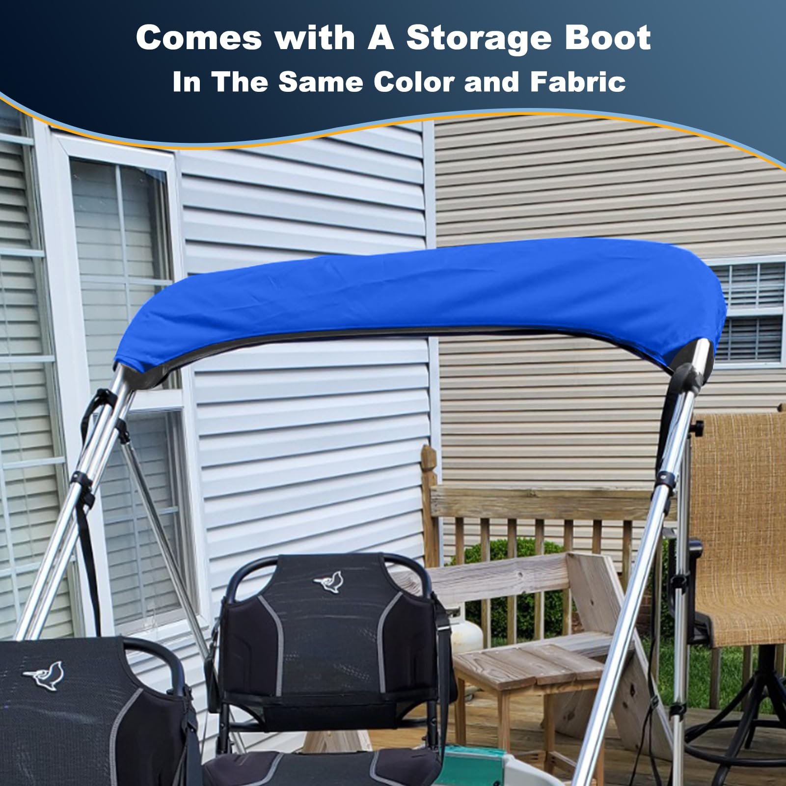 Caminor Bimini Top Storage Boot With Light Hole 67-72 Inch Bimini Top ...