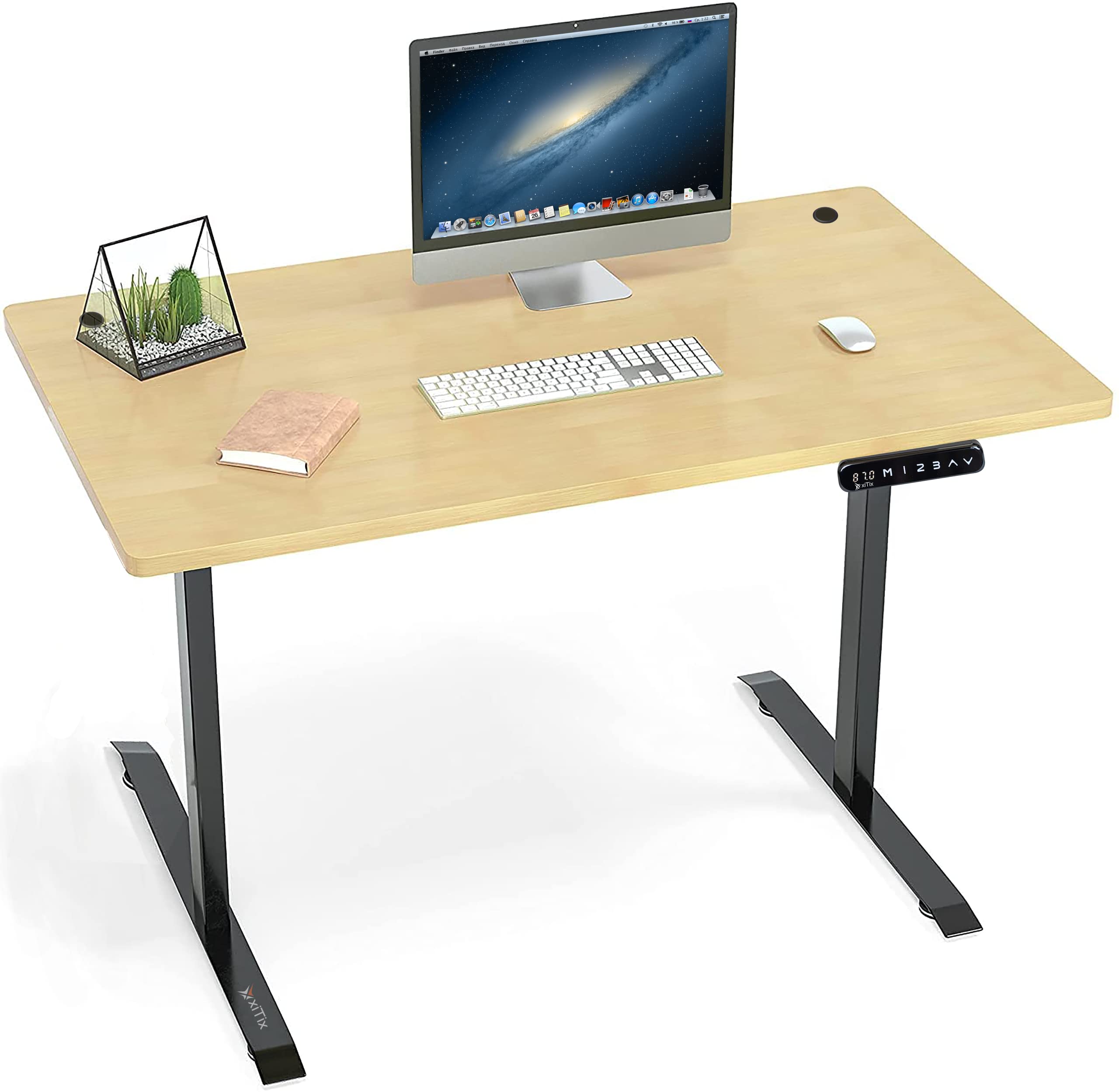 Buy xiTix Motorized Sit & Stand Desk - Ergonomic Height Adjustable ...