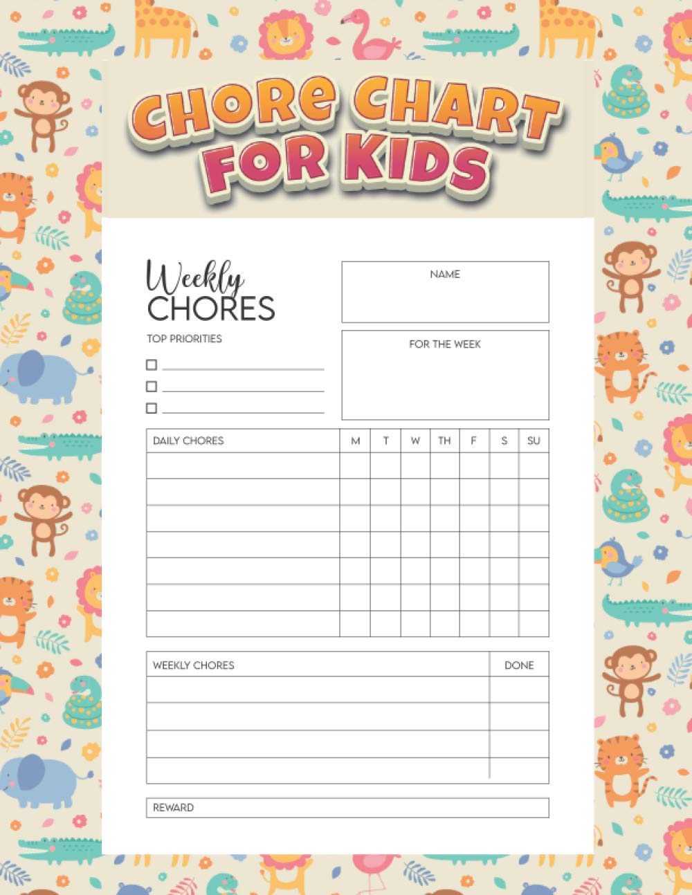Buy Chore Chart For Kids Perfect To Plan Your Weekly And Monthly Buy Chore Chart For Kids Perfect To Plan Your Weekly And Monthly