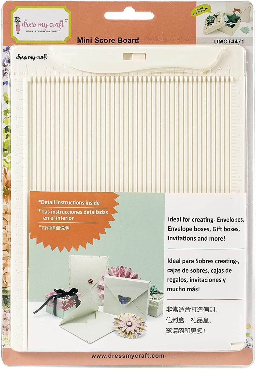 Dress My Craft Multi-Purpose Scoring Board (12 Inch x 12 Inch) : Amazon ...