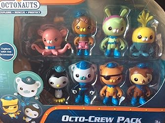Amazon.com: Octonauts Fisher-Price Y9297 8 Figure Playset - Octo-Crew ...