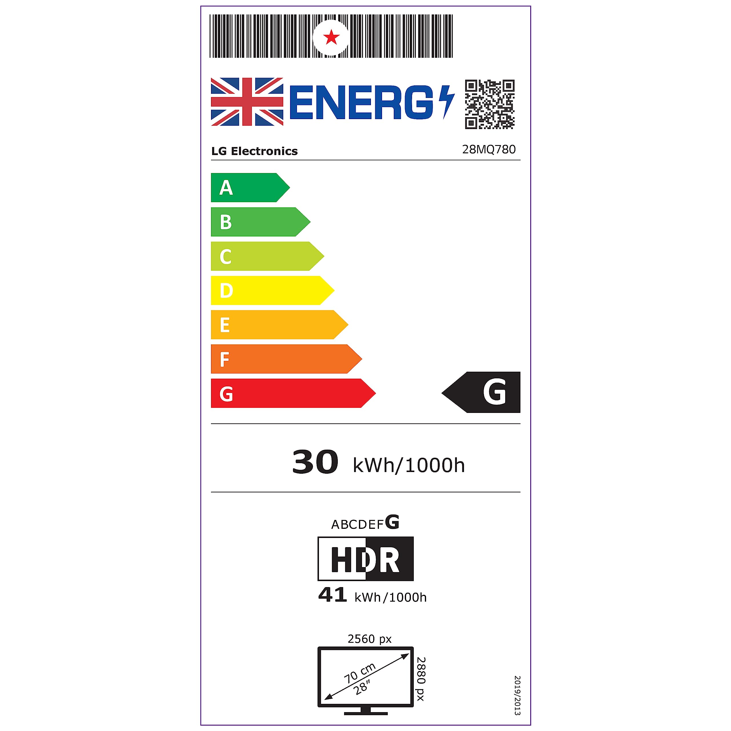 LG Electronics 28MQ780-B.AEK DualUp Monitor, Nano IPS Display, HDR10 ...