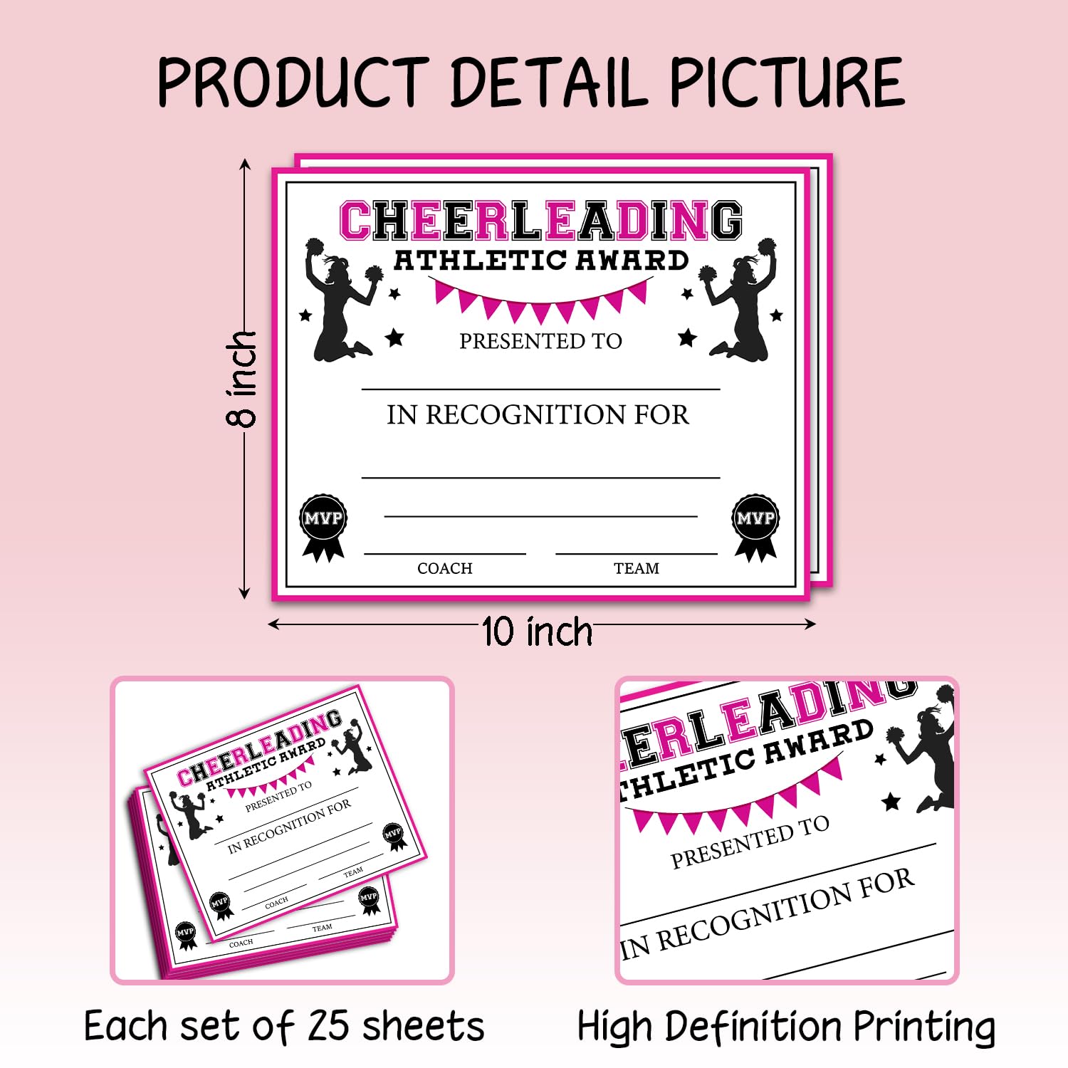 Award Certificates 25 Cheerleading Certificate Of Achievement ...
