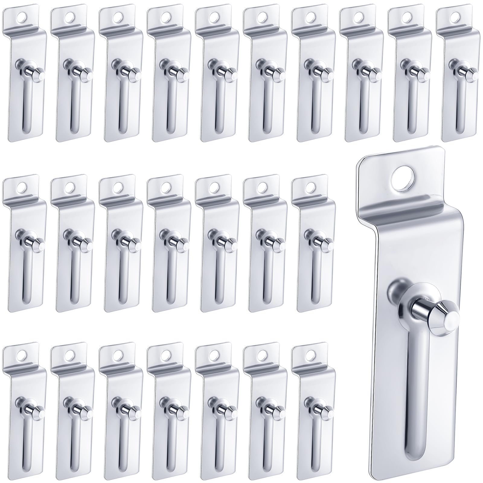 Snapklik.com : JaGely 30 Pcs Metal Slatwall Hooks 3 Inch Commercial ...