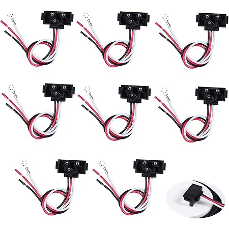 Amazon.com: JZYZQBX 8PCS Right Angle 3 Prong Pigtail Wire Plug, PL3 ...