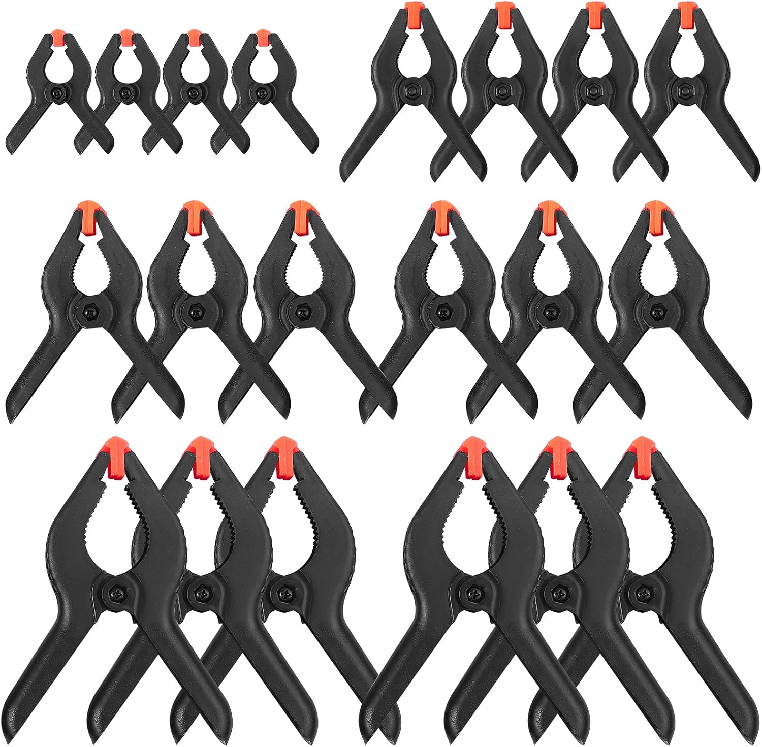 Nylon Spring Clamps Kit,Kamtop Professional 20Pcs Plastic Spring Clamps ...