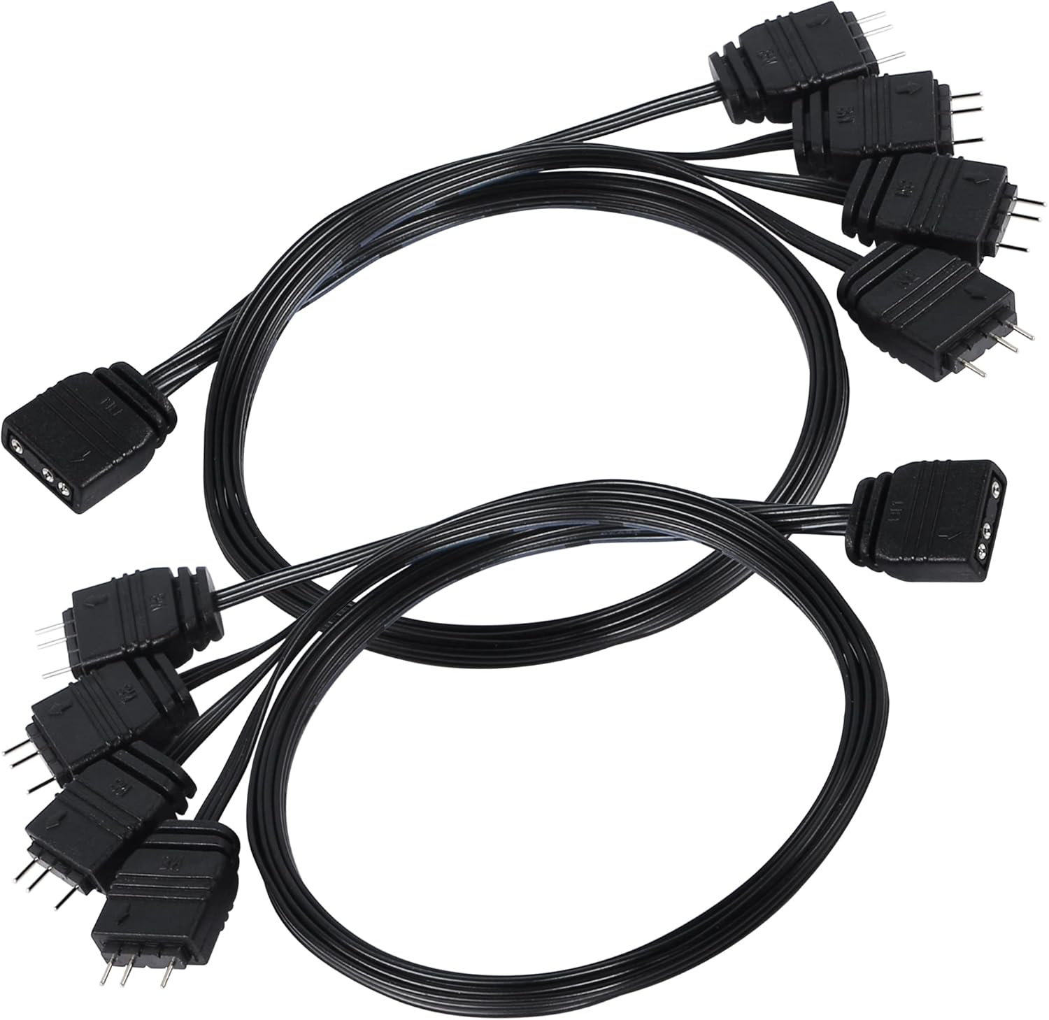 CERRXIAN ARGB-Verteilerkabel, 5 V, 1 Buchse auf 4 Stecker, 3-poliger ...